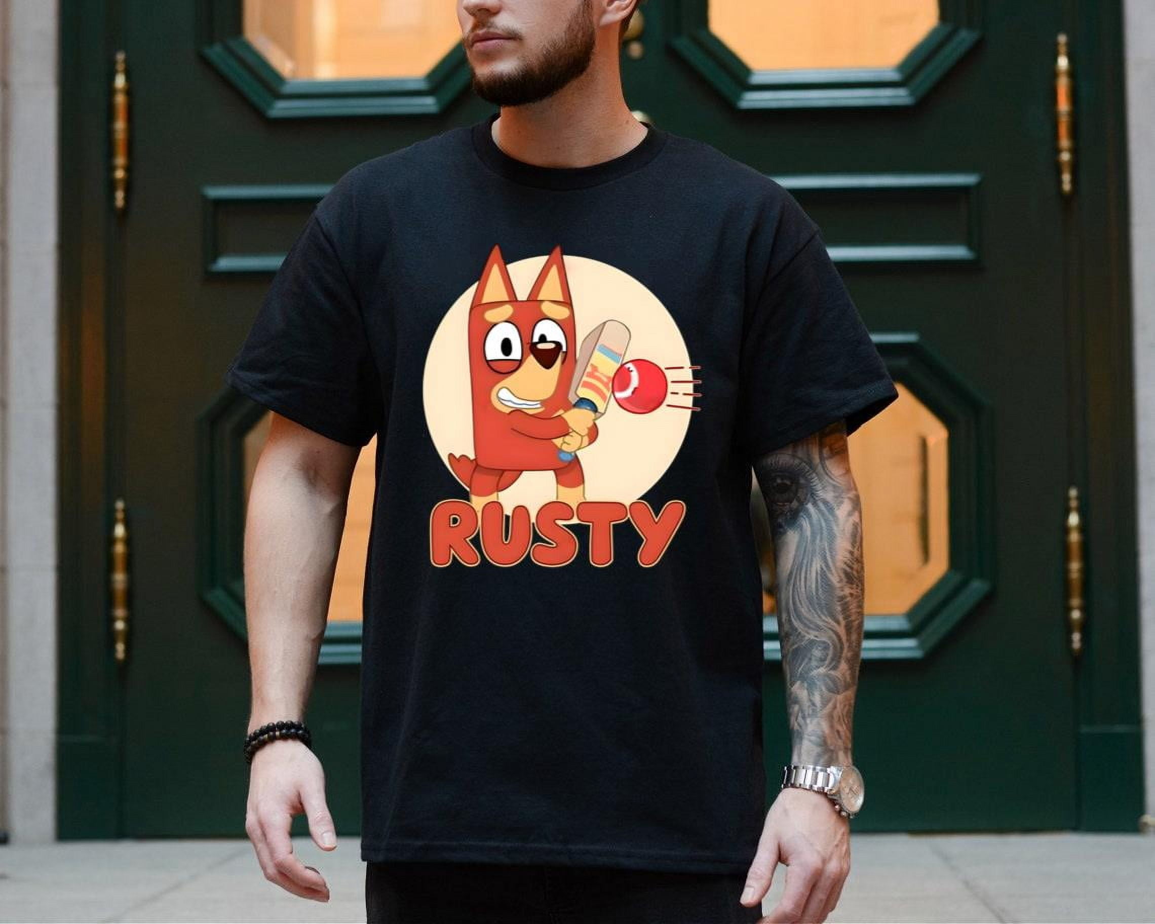 Rusty Bluey Shirt, Bluey Shirt, Bluey And Bingo Shirt, Unisex Tshirt ...