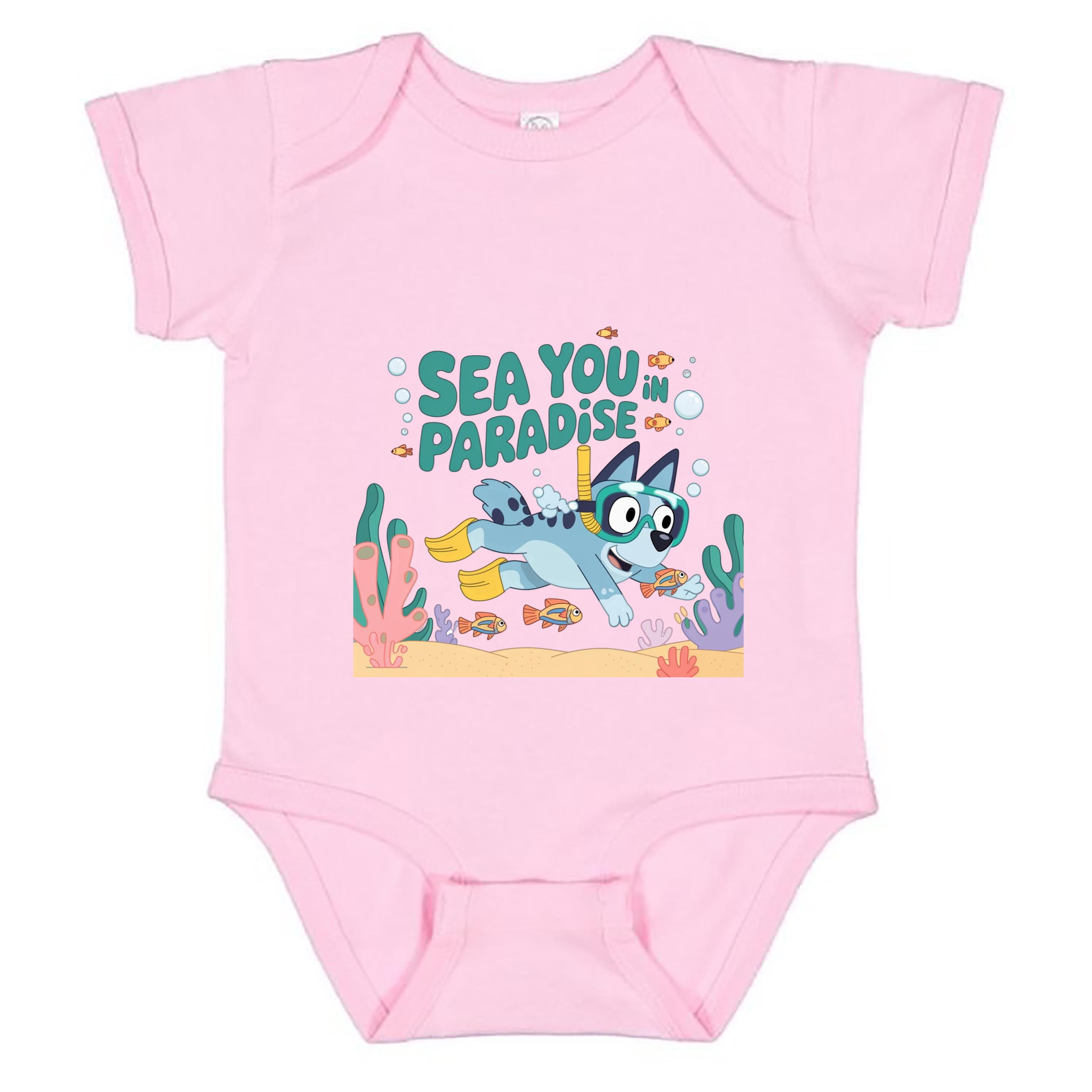Bluey Sea You in Paradise, Beach Adventure Cartoon Dog, Fun Coastal ...