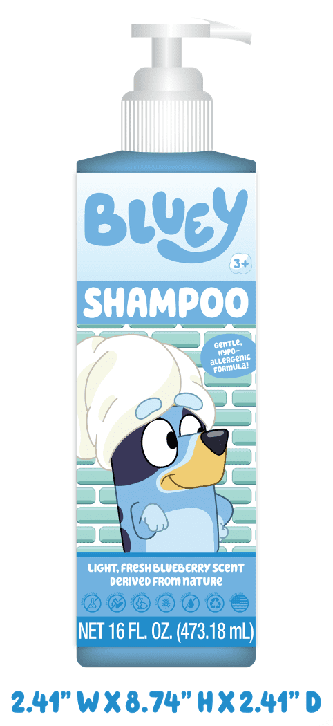 Bluey Shampoo, 16 oz, Light Fresh Blueberry Scent, Ages 3+ - Walmart.com