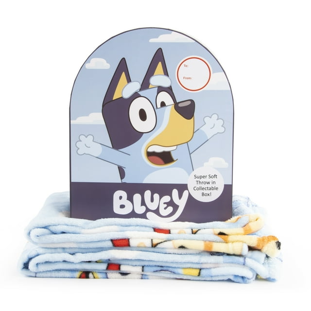 Bluey Shaped Box Throw Set - Walmart.com