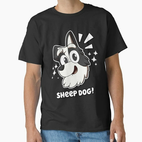 Bluey Sheep Dog Poster Vintage Classic T-Shirt - Walmart.com