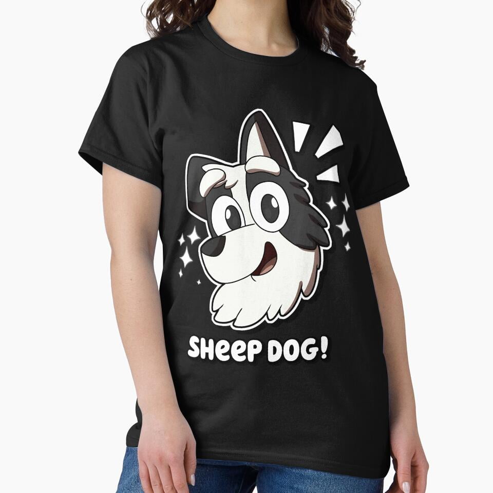 Bluey Sheep Dog Poster Vintage Classic T-Shirt - Walmart.com