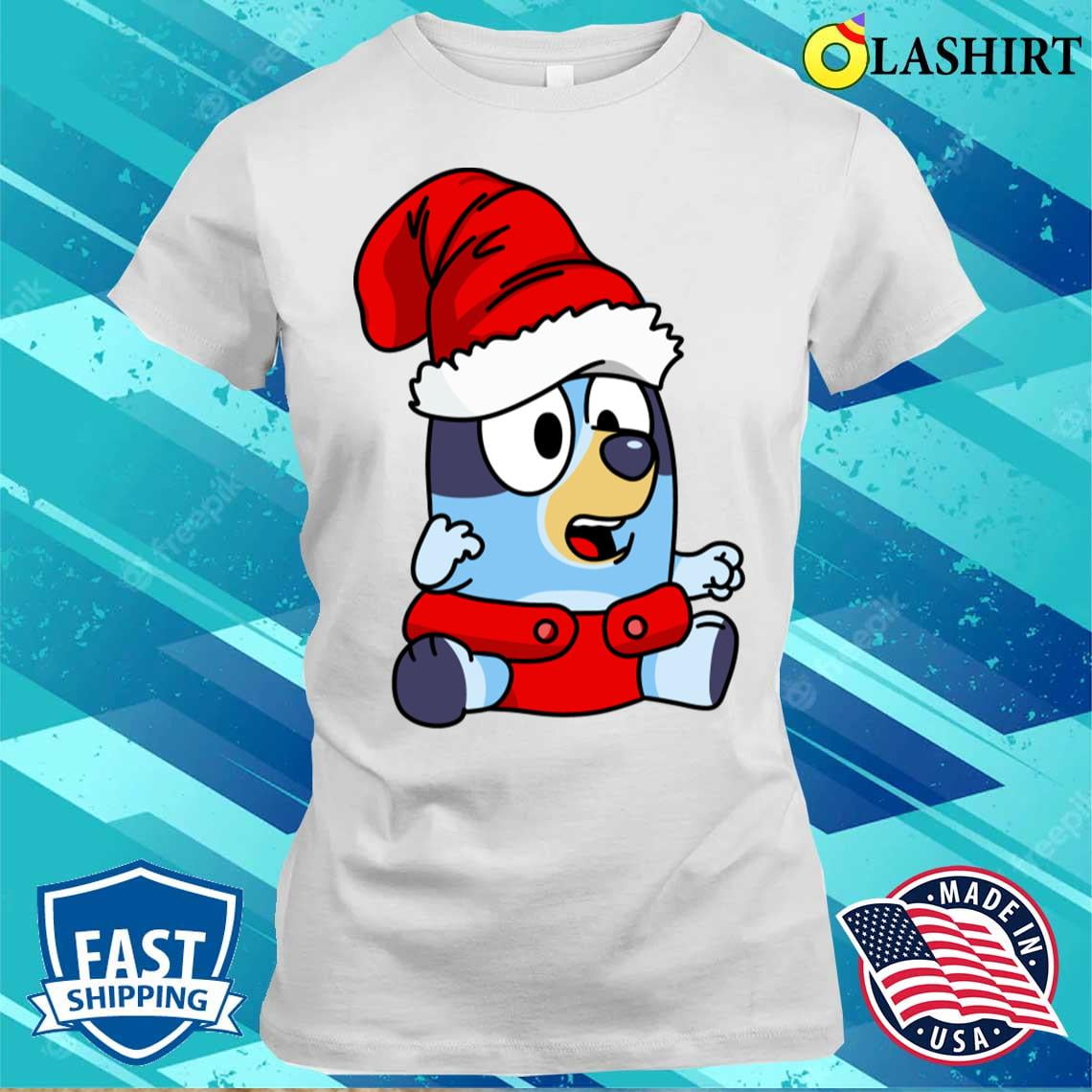 Bluey Shirt, Bluey T-Shirt For Christmas Day Celebration Shirt, Size ...