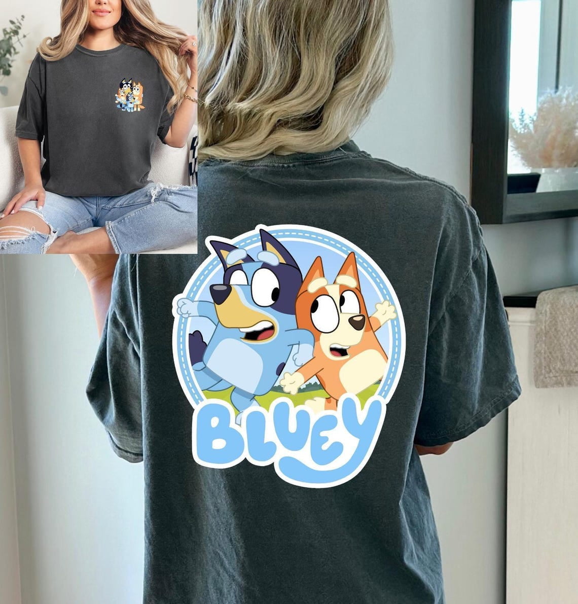 Bluey Shirt, Comfort Colors, Bluey Family, Bluey Design T-shirt, Gift ...