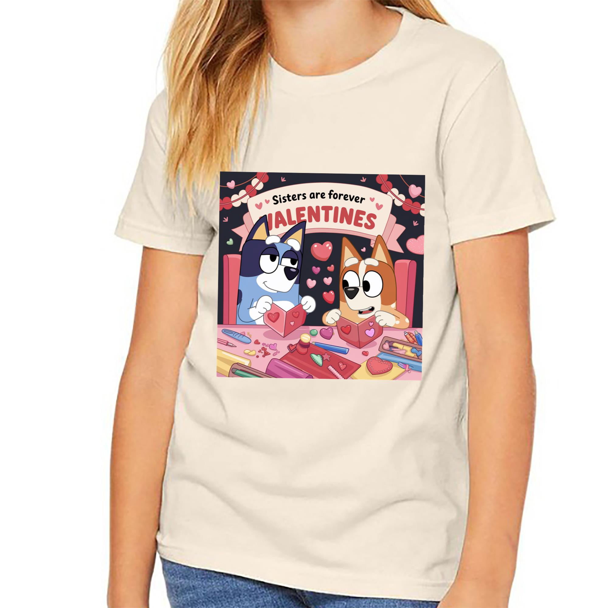 Bluey Sister Forever Message With Cute Cartoon Pups, Heartfelt Bonding ...