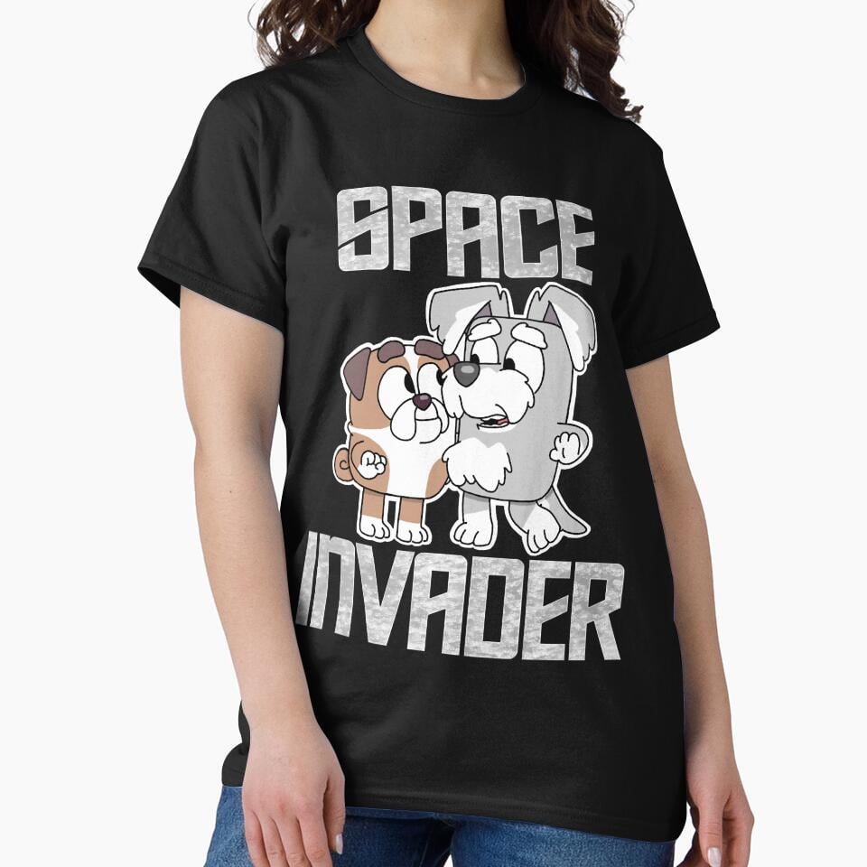 Bluey Space Invader Poster Vintage Classic T-Shirt - Walmart.com