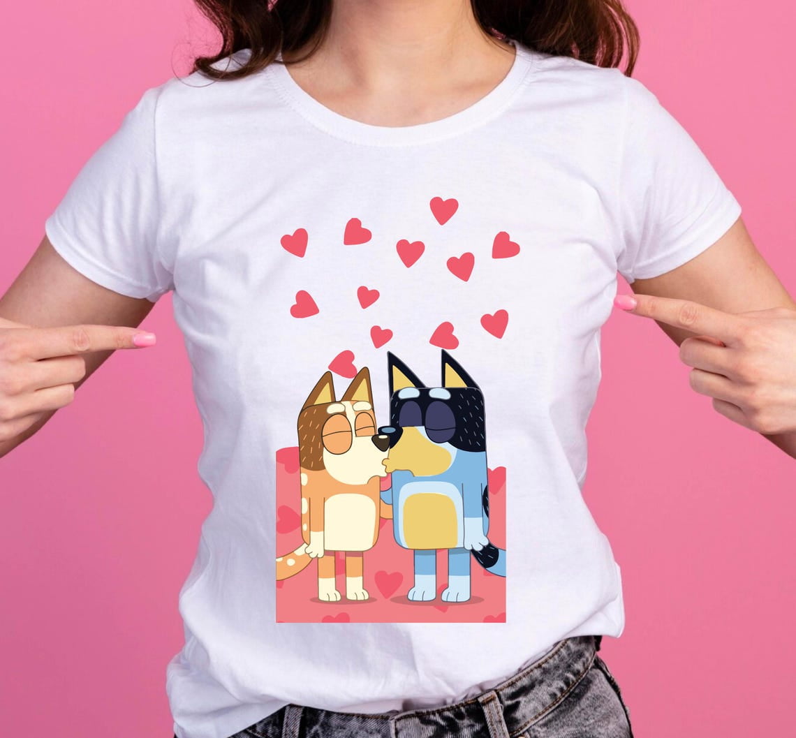 Bluey Sports Blue Dog, Bluey Design, Unisex S-5XL Hot Trending Shirt ...