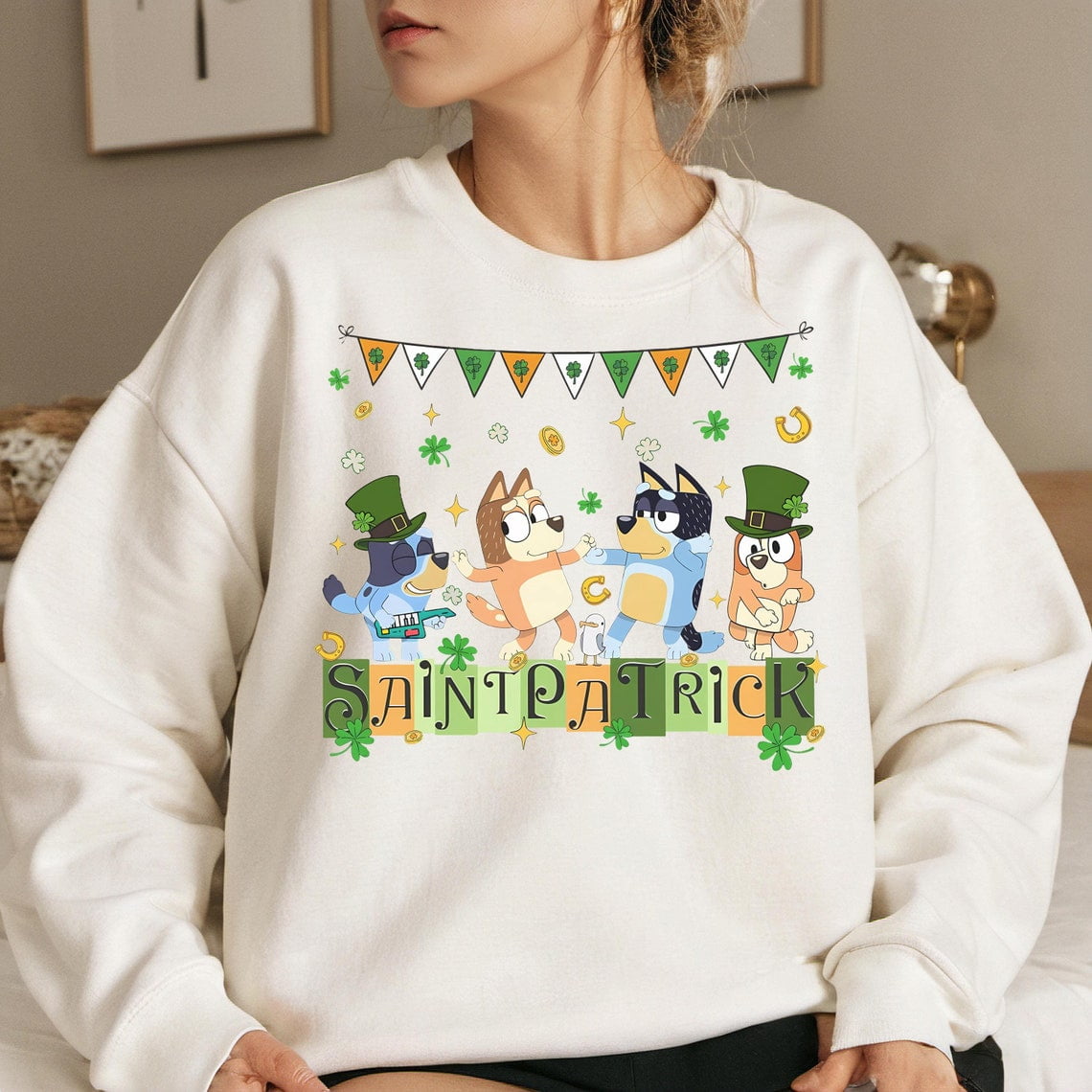 Bluey St. Patrick’s Day Shirt, Lucky Tee, Irish Day Design, Unisex S ...