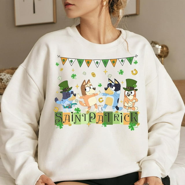 Bluey St. Patrick’s Day Shirt, Lucky Tee, Irish Day Design, Unisex S ...