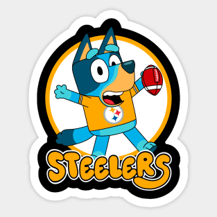 Bluey Steelers Sticker Bluey Stickers For Kids, Bluey Stickers Party ...