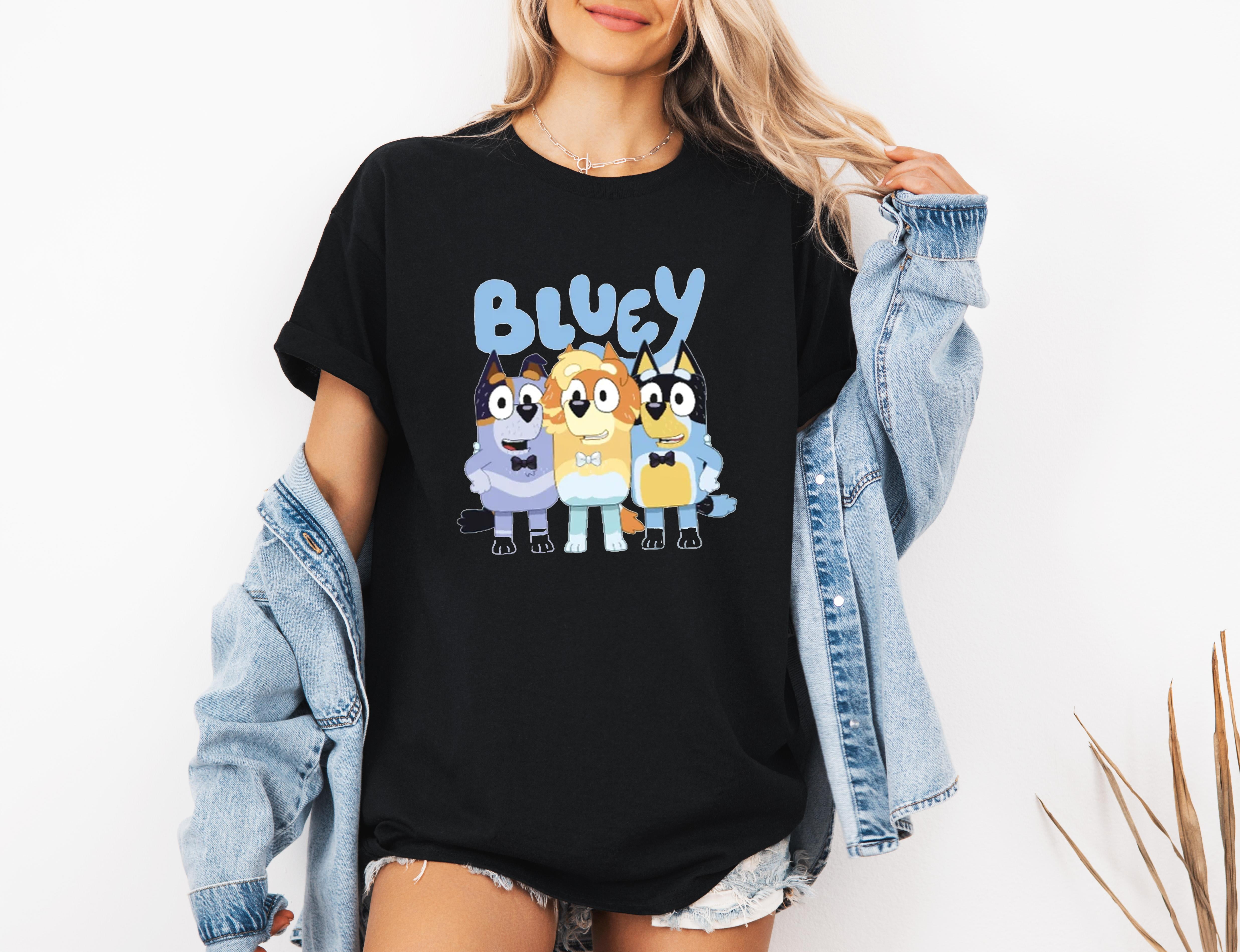 Bluey Stripe, Rad & Bandit Bluey T-shirt, Fun Character Design, Unisex S-5XL Shirt, Sweatshirt ...