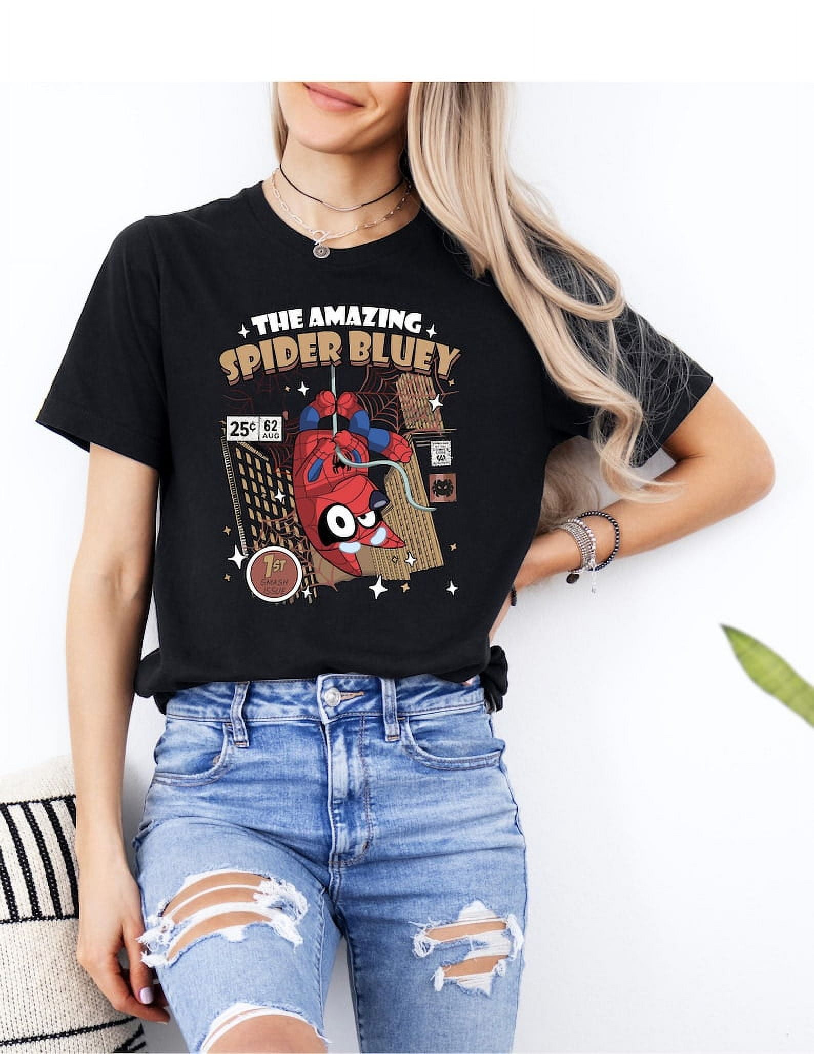 Bluey Superhero Shirt, Amazing Spiderman Tee, Amazing Bluey Shirt ...