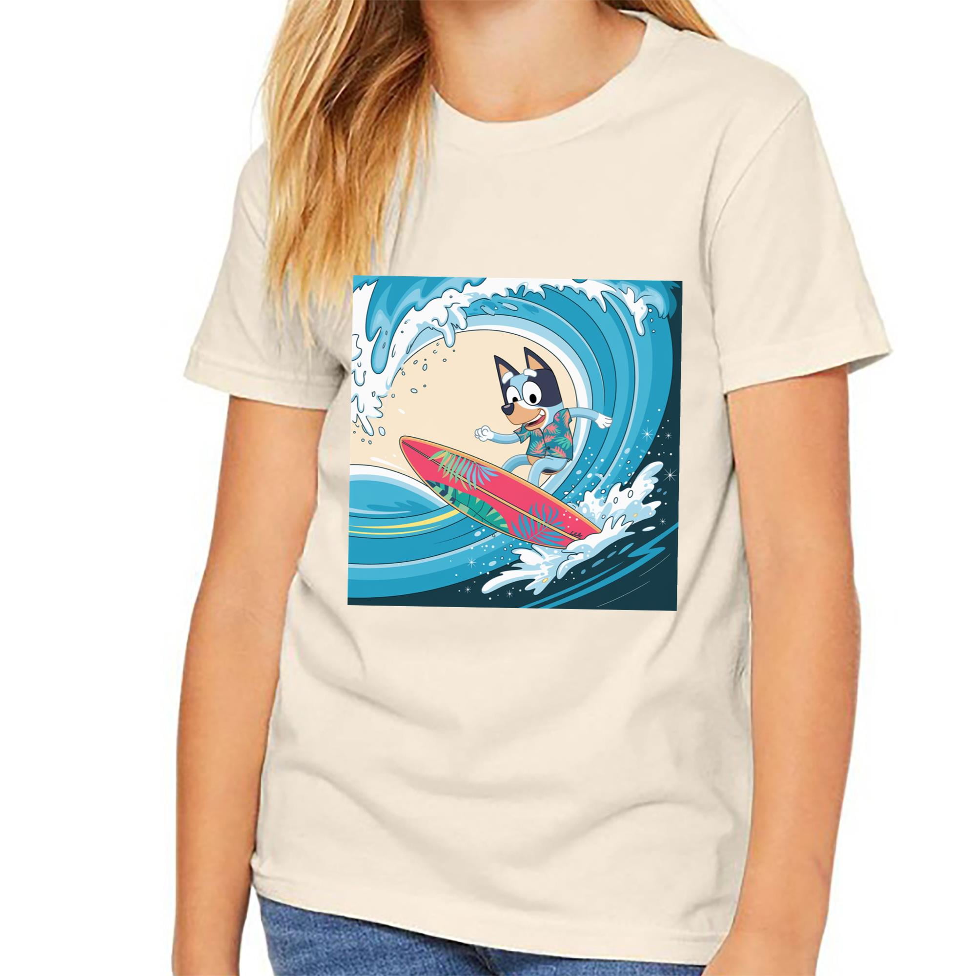 Bluey Surf’s Up With Fun-Loving Cartoon Pup, Vibrant Beach Theme For ...