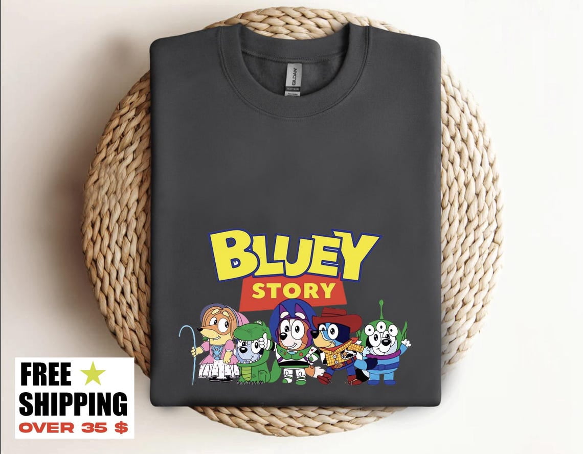Bluey T-Shirt, Bluey Character Shirt, Bluey Story Shirt, Bluey Birthday ...