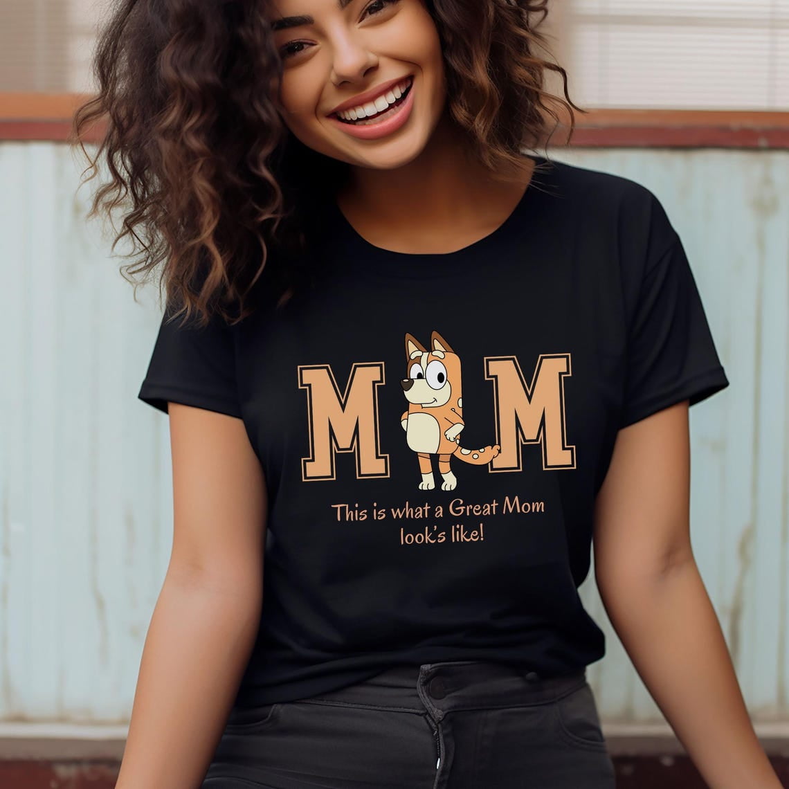 Bluey T-Shirt For Mom, Chilli Heeler Tee, Bluey Mothers Day, Bluey Gift ...