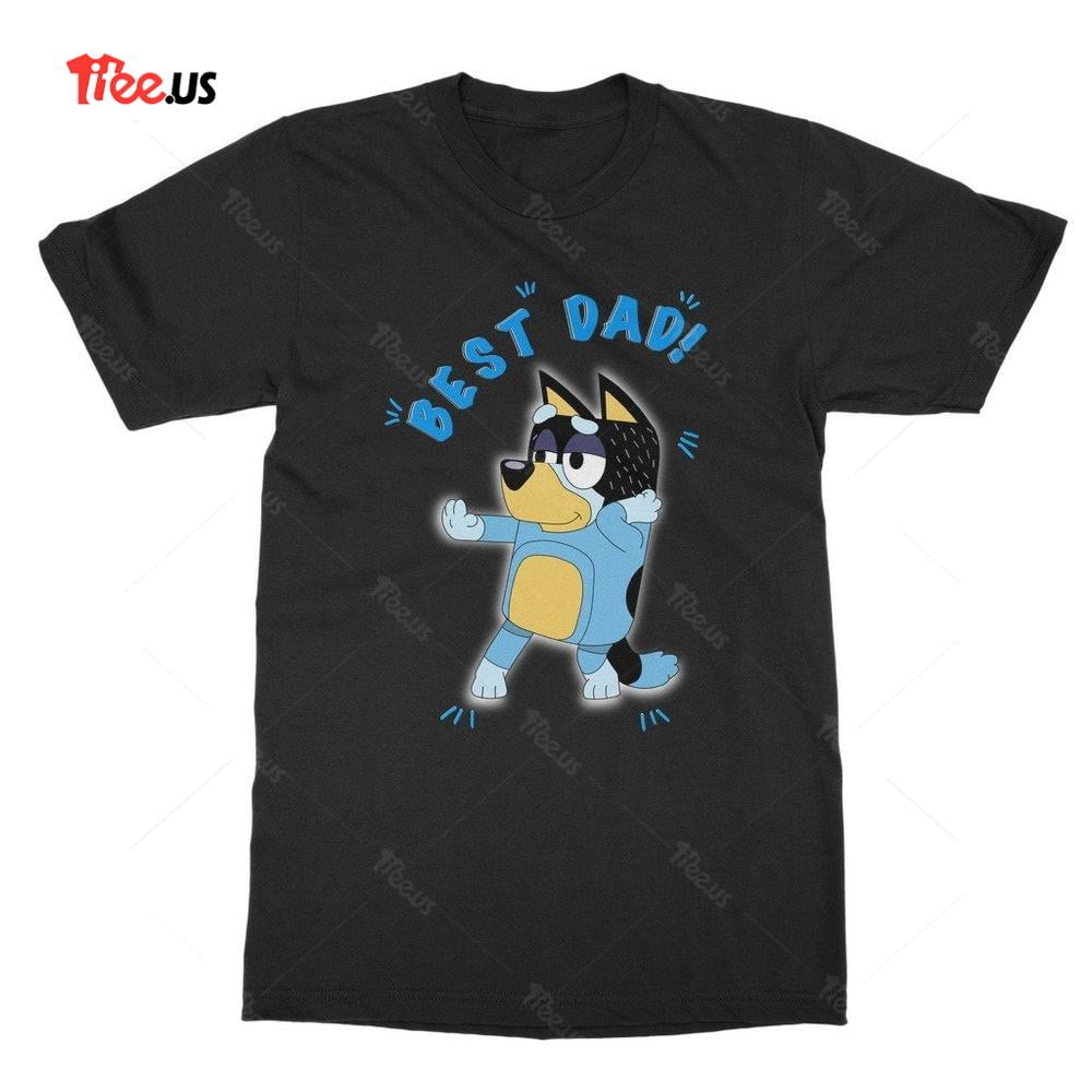 Bluey T-shirt Bluey Best Dad Classic Adult - Walmart.com