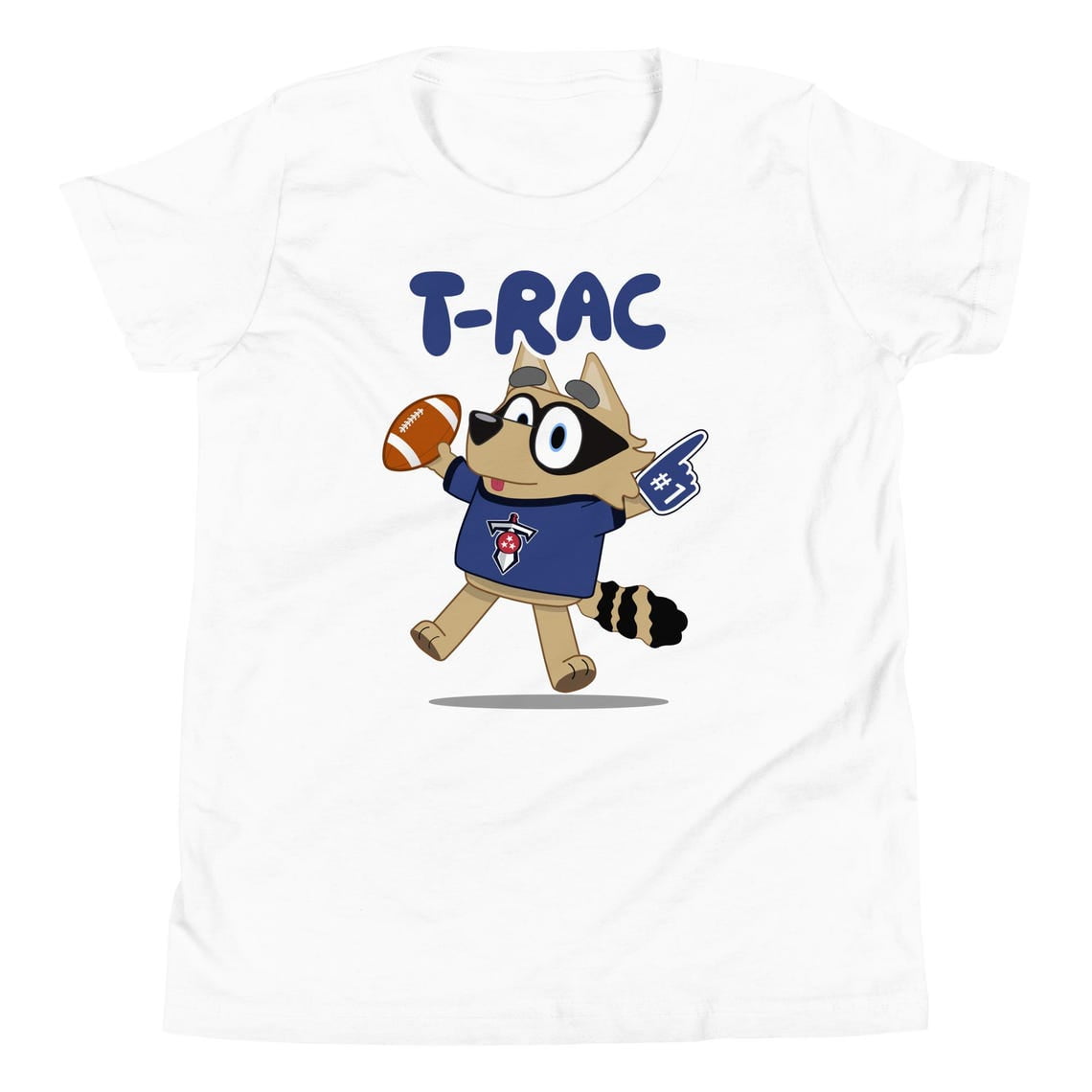 Bluey Tennessee Titan T-Rac Mascot T-Shirt, Youth Design, Unisex S-5Xl ...