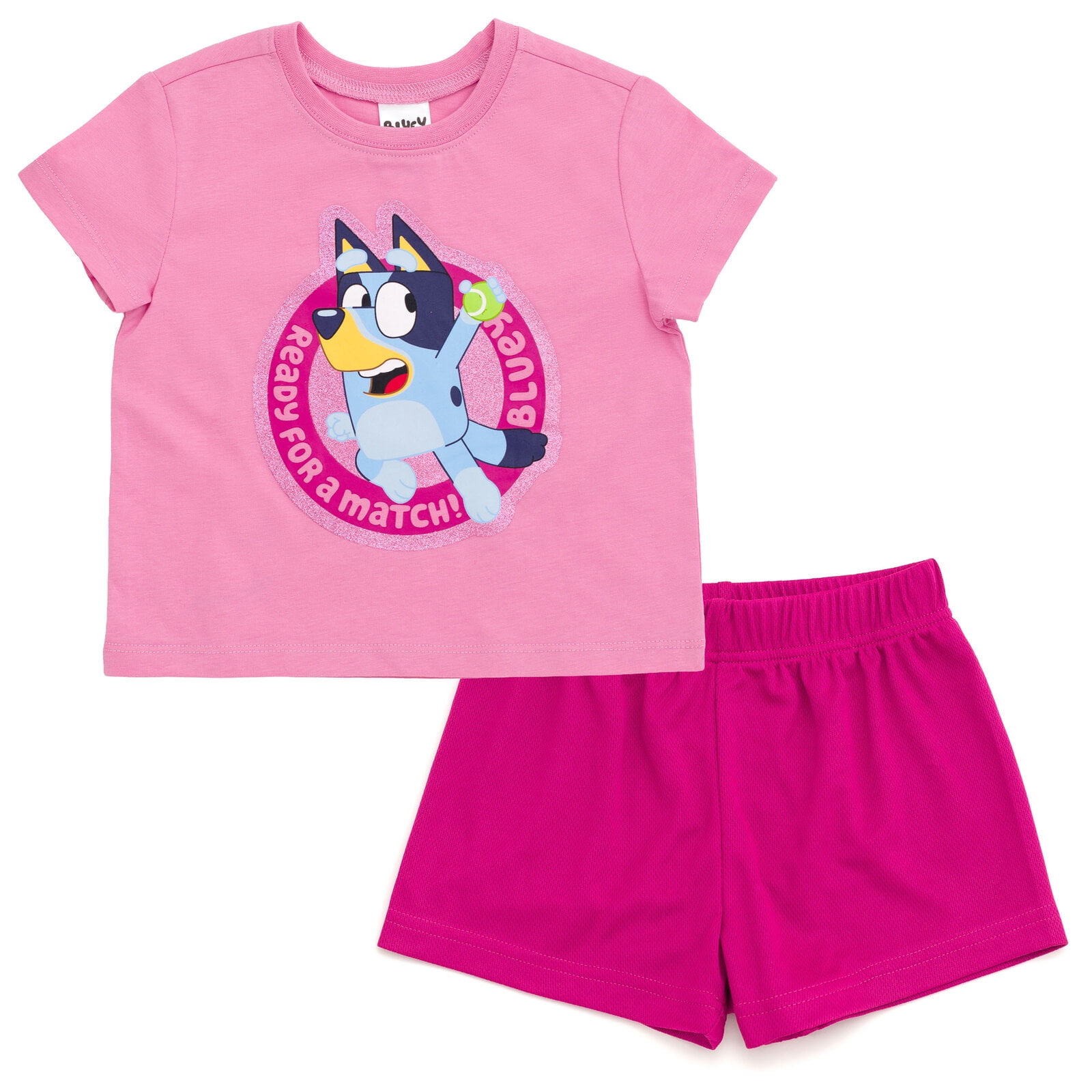 Bluey Tennis T-Shirt and Mesh Shorts Outfit Set Toddler to Big Kid ...