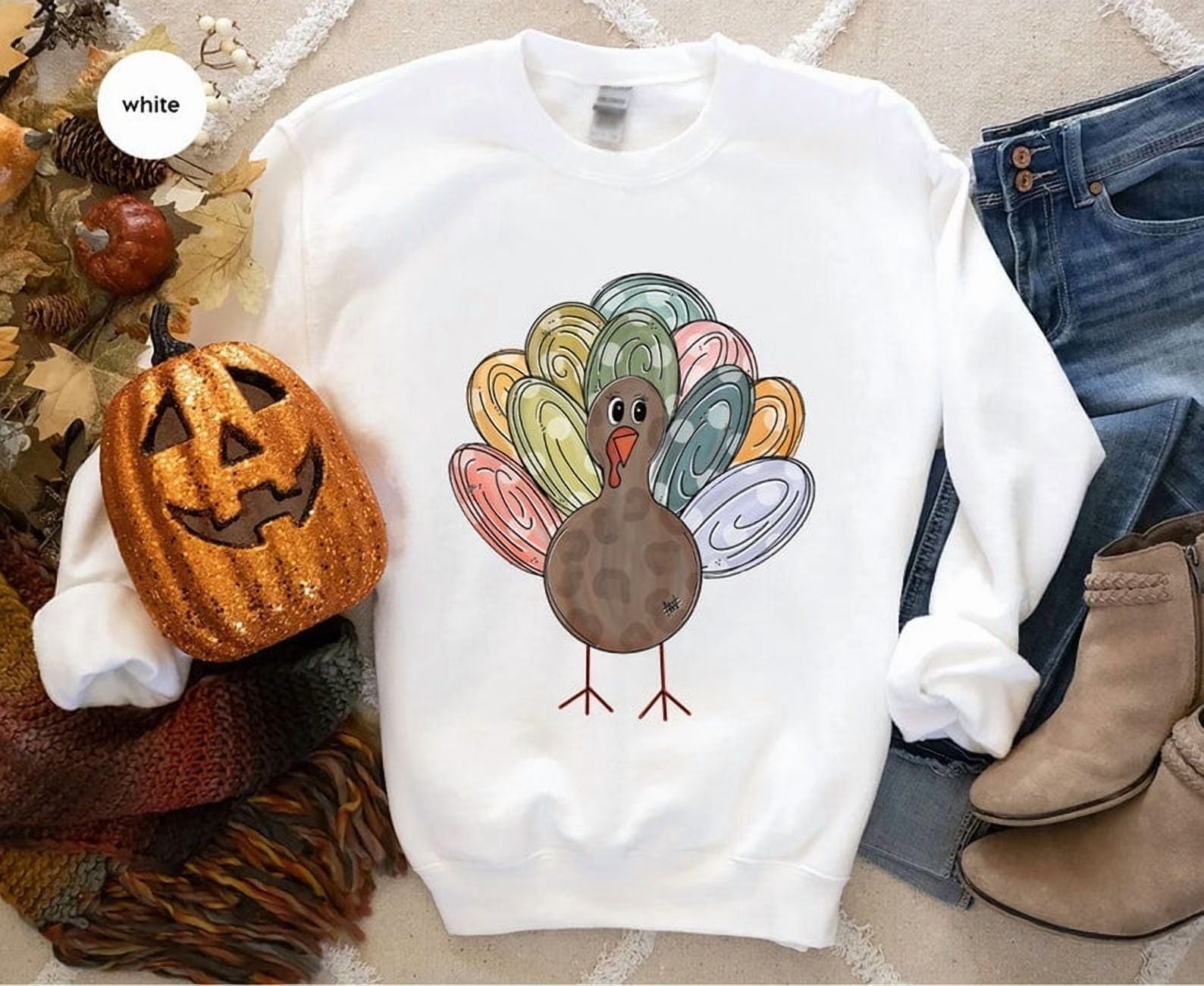 Bluey Thanksgiving shirt Sweatshirt, Her, Fall Crewneck Sweatshirt ...