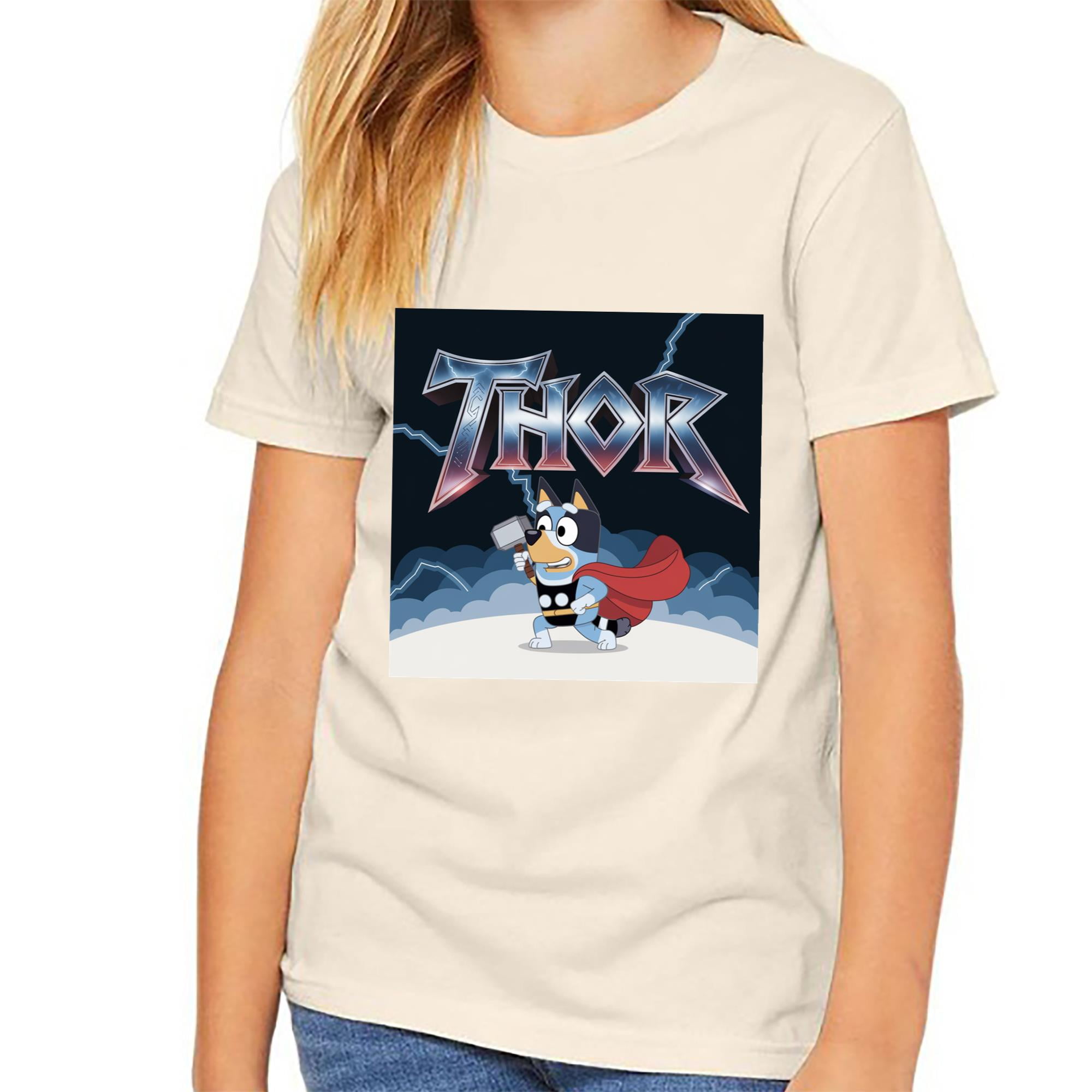 Bluey Thunder Hero Pup With Lightning Powers, Epic Cartoon Design For ...