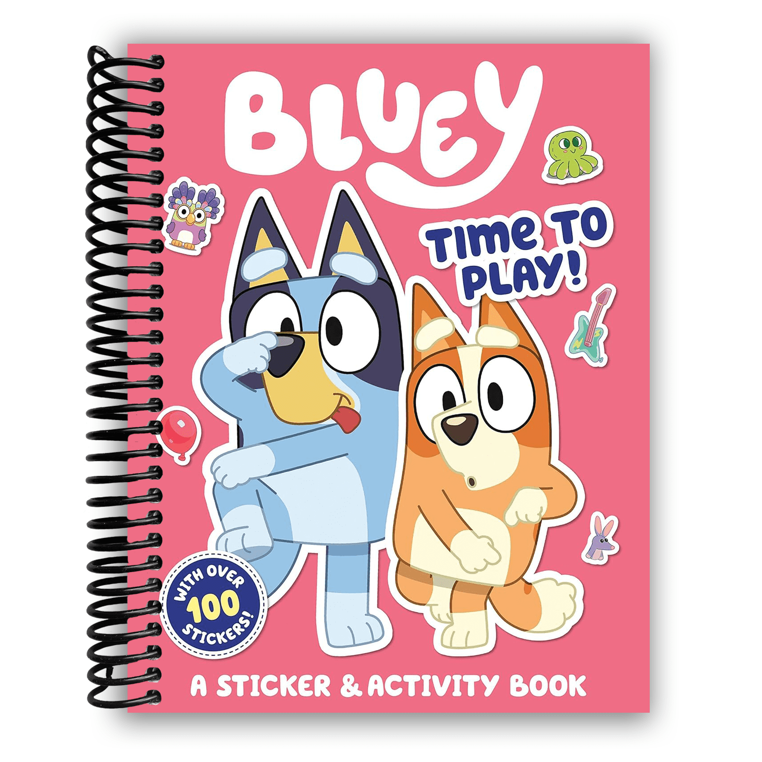 Bluey: Time to Play!: A Sticker & Activity Book (Spiral Bound ...