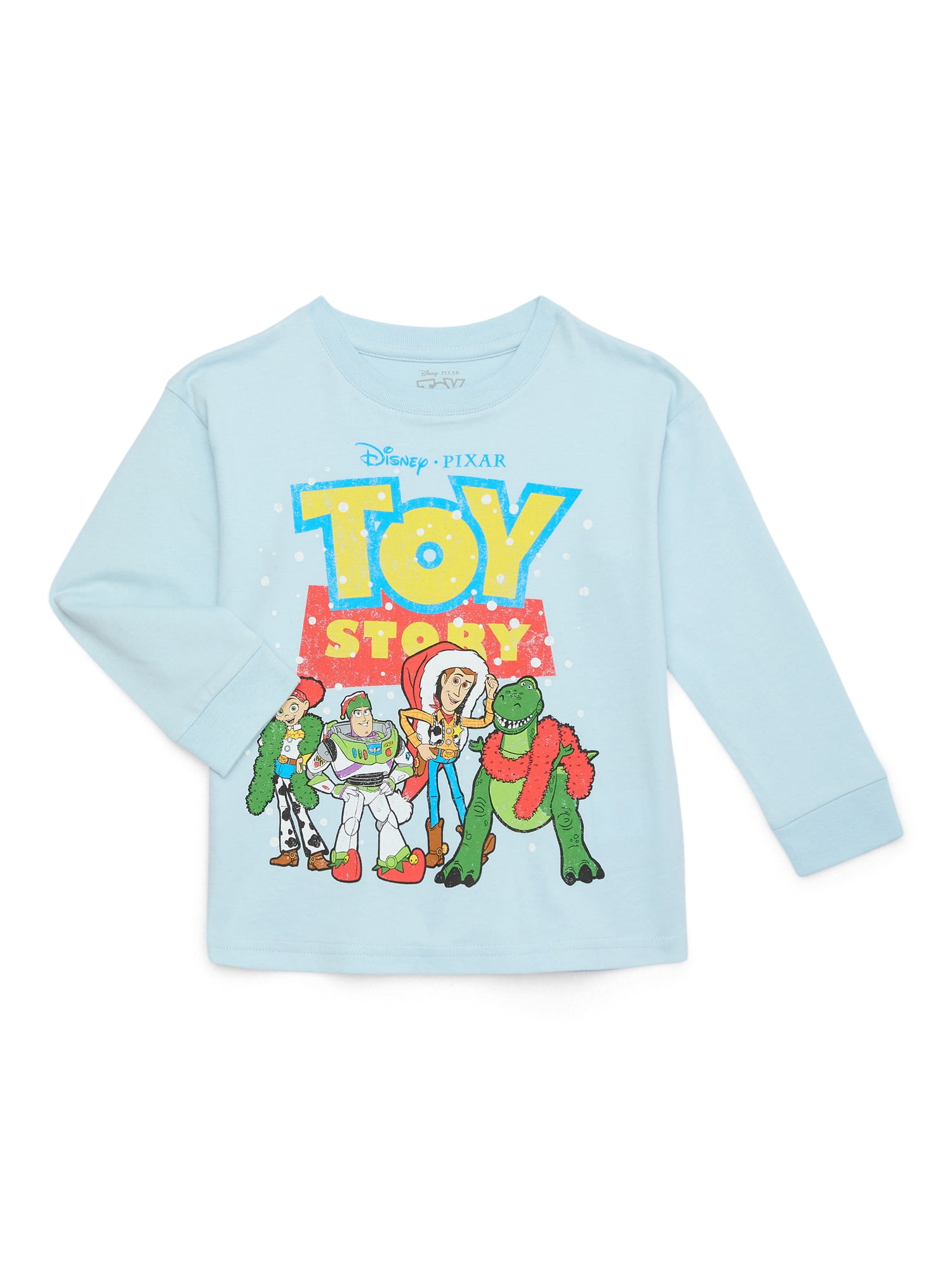 Disney Pixar Toy Story Toddler Boys Holiday Long Sleeve T-Shirt, Sizes ...