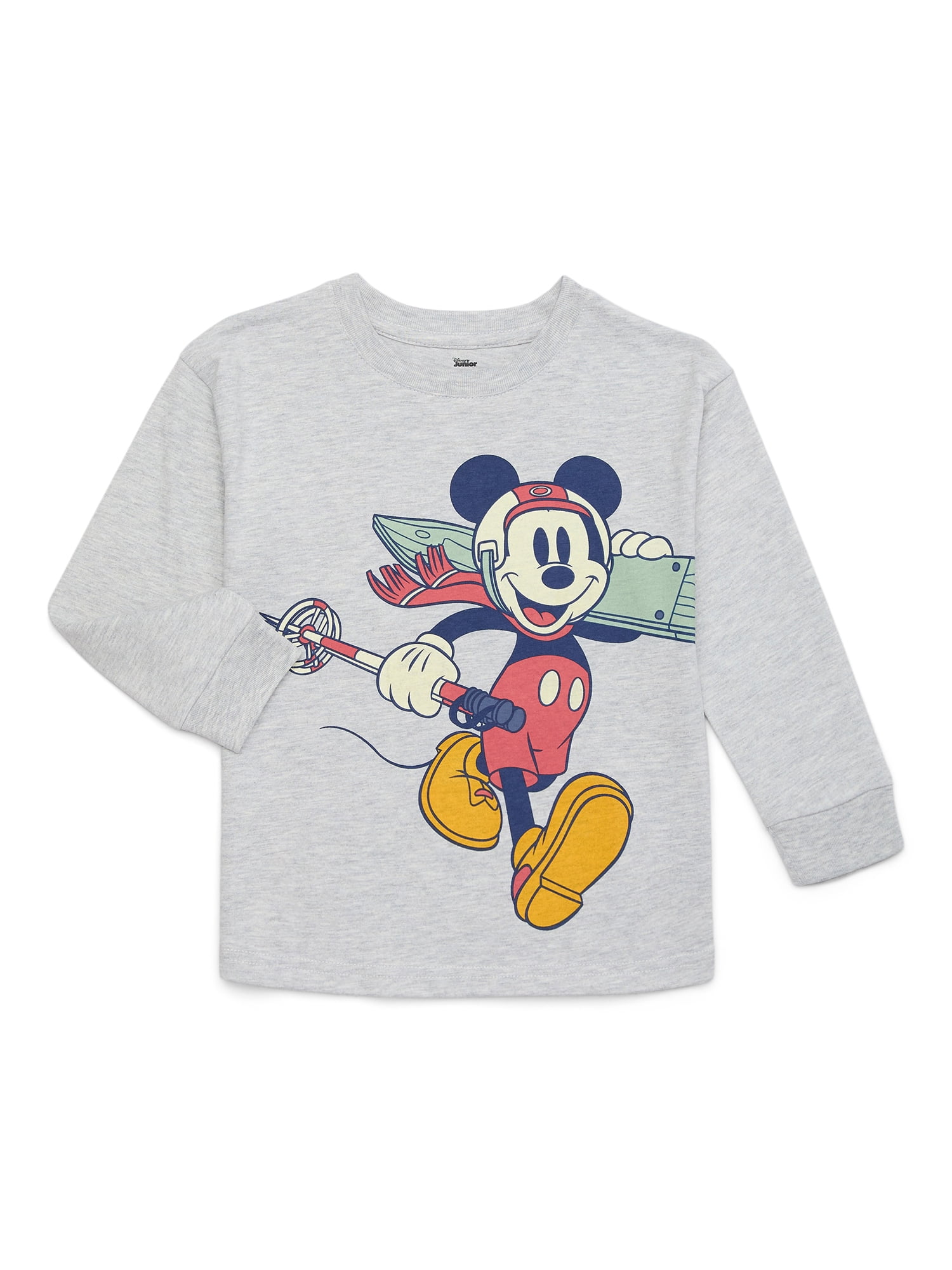 Mickey Mouse Toddler Boys Holiday Long Sleeve T-Shirt, Sizes 12M-5T ...