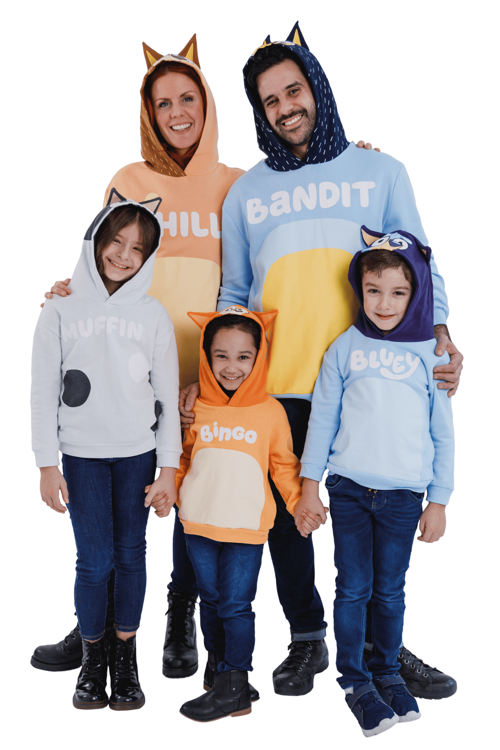 Bluey Toddler Boys Fleece Matching Family Cosplay Pullover Hoodie ...