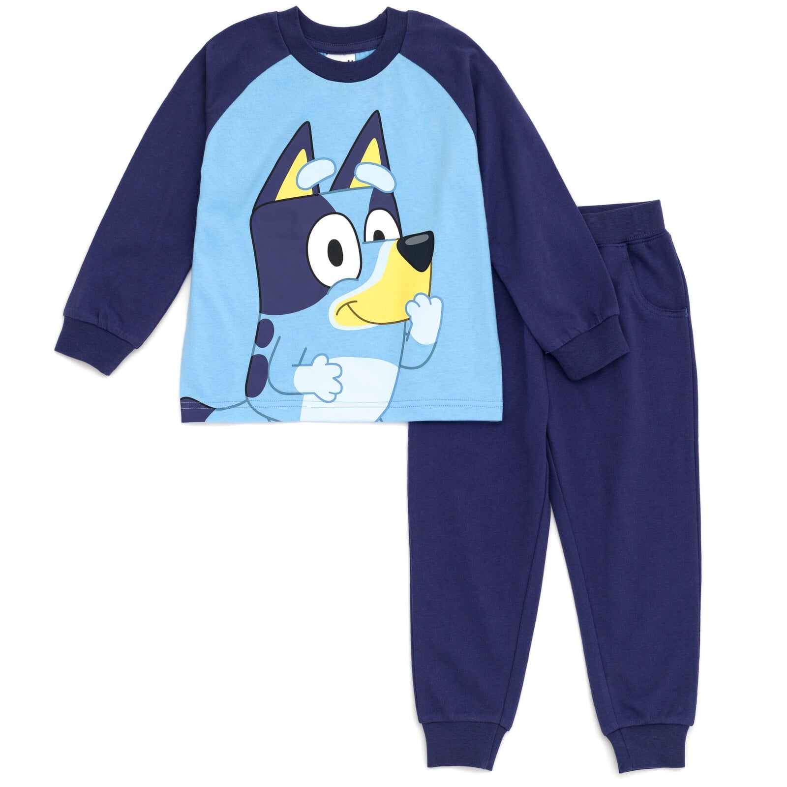 Bluey Toddler Boys T-Shirt and Jogger French Terry Pants Outfit Set 4T ...