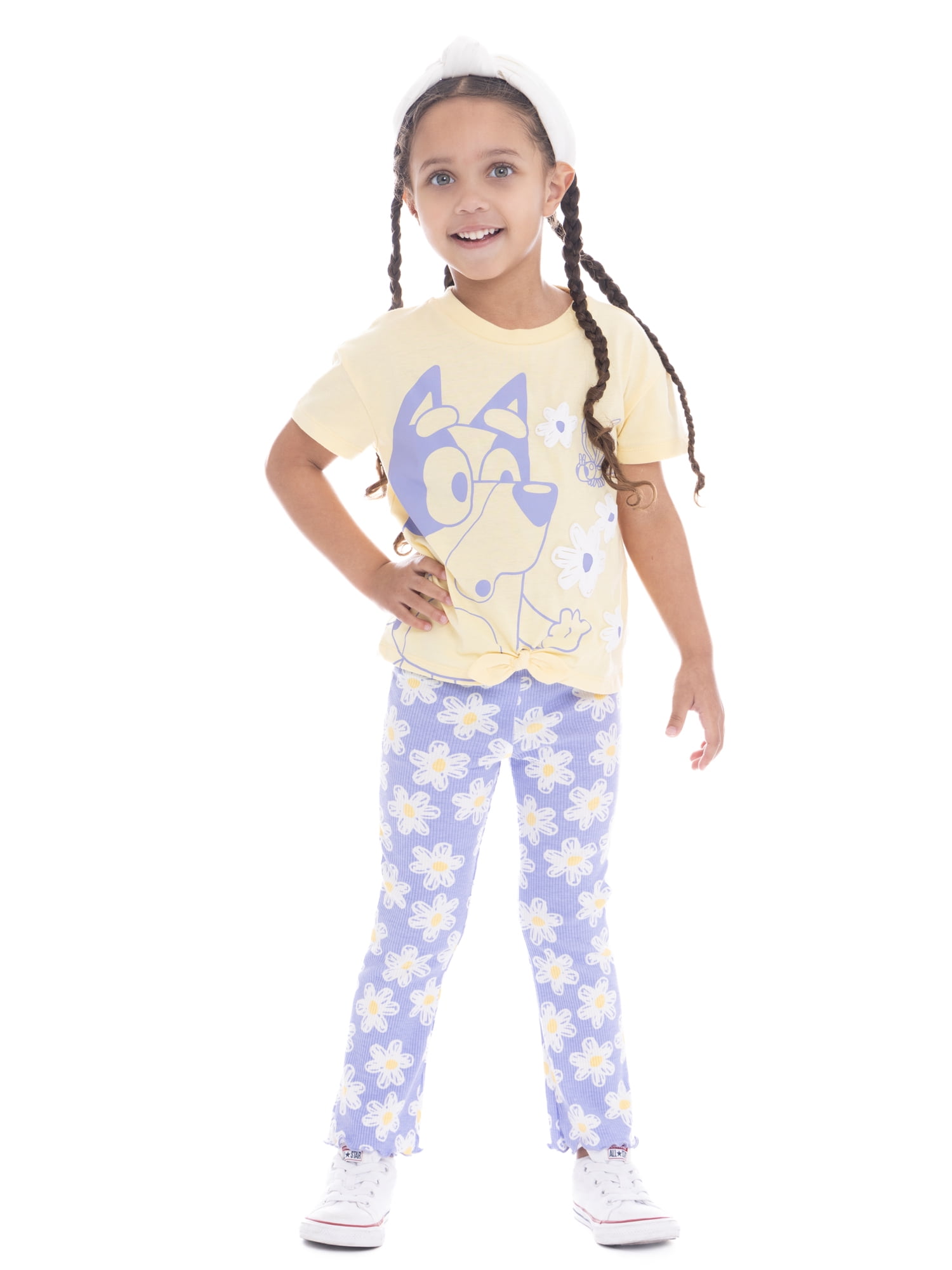 Bluey Toddler Girls Graphic Tee and Flare Leggings Set, 2-Piece, Sizes ...
