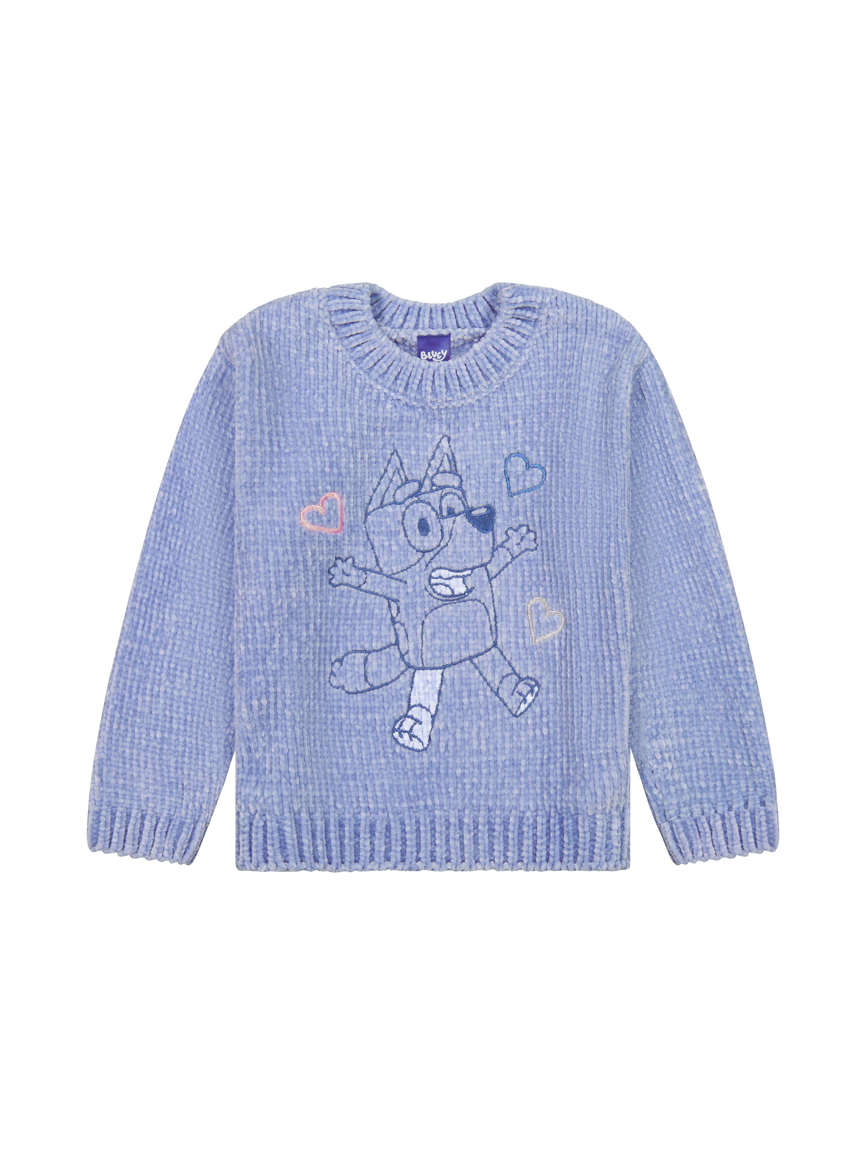 Bluey Toddler Girls Pullover Chenille Sweater, Sizes 12M-5T, Comfy ...