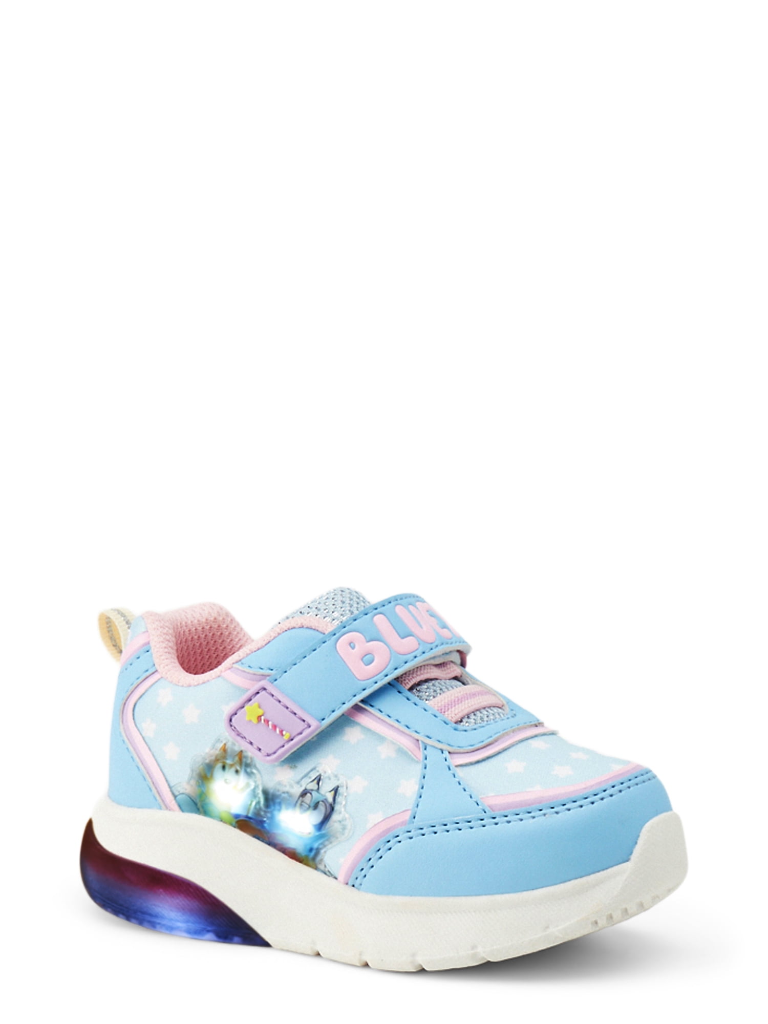 Bluey Toddler Girls Light Up Athletic Sneakers - Walmart.com