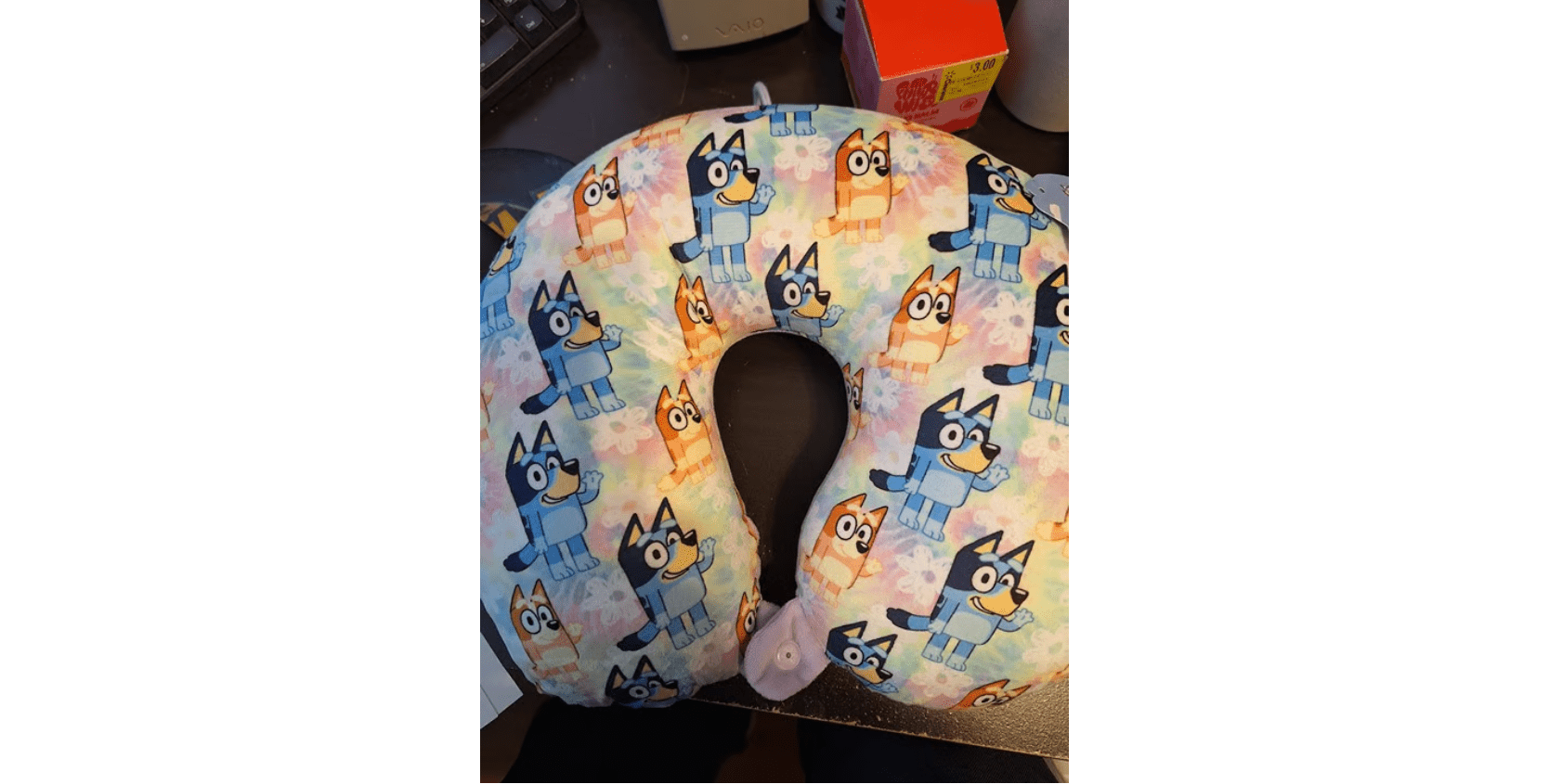 Bluey Travel Neck Pillow With Snap - Walmart.com
