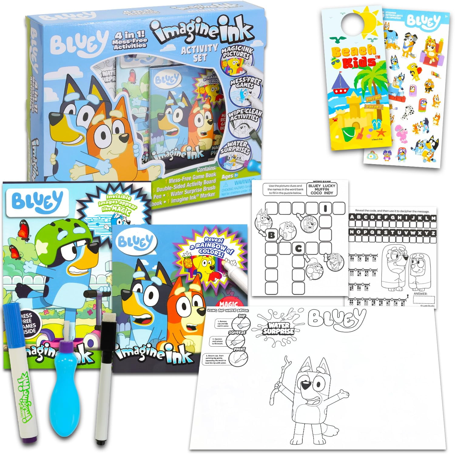 Bluey Ultimate Activity Set DHF10 - Bundle With Imagine Ink Coloring ...