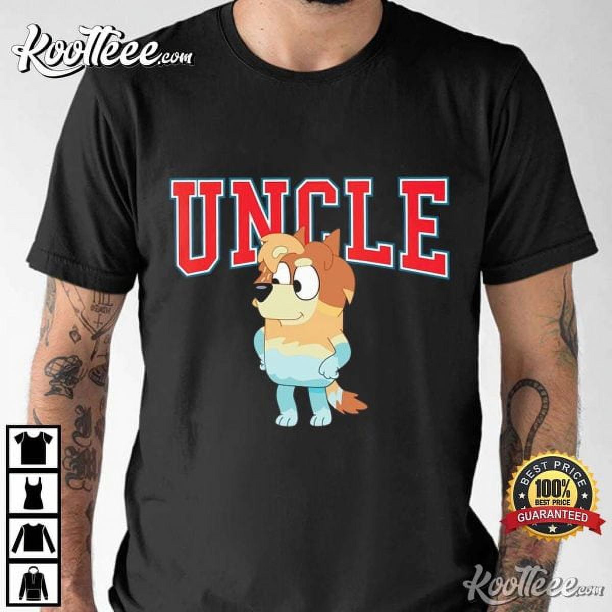 Bluey Uncle Rad Gift For Uncle T-Shirt Shirt, Size 5Xl, Tee Navy New ...