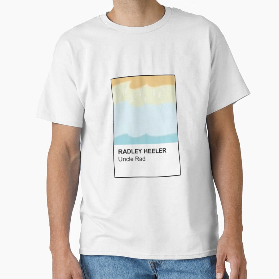 Bluey Uncle Rad Pantone Card Classic T-Shirt - Walmart.com