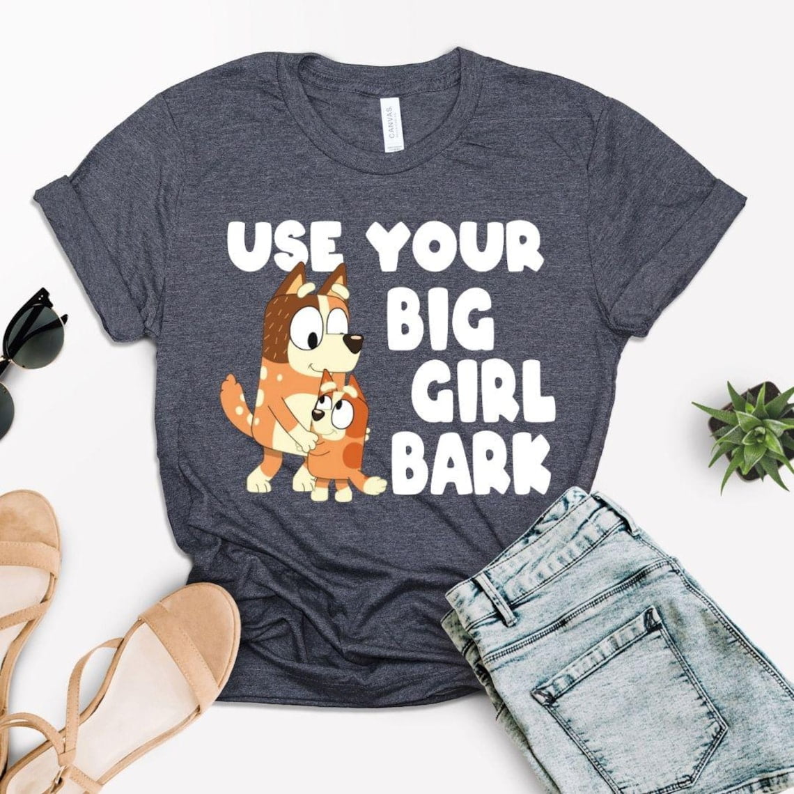 Bluey Use Your Big Girl Bark Shirt,Bluey Party Shirt,Bluey Mom Shirt ...