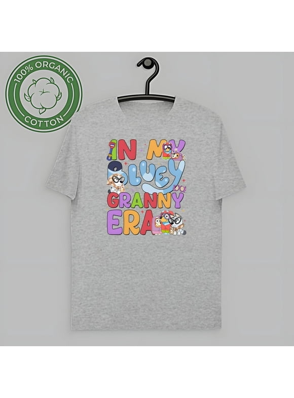 Bluey Vintage Bluey Granny Era Graphic T-Shirt - Cute Cartoon Family ...