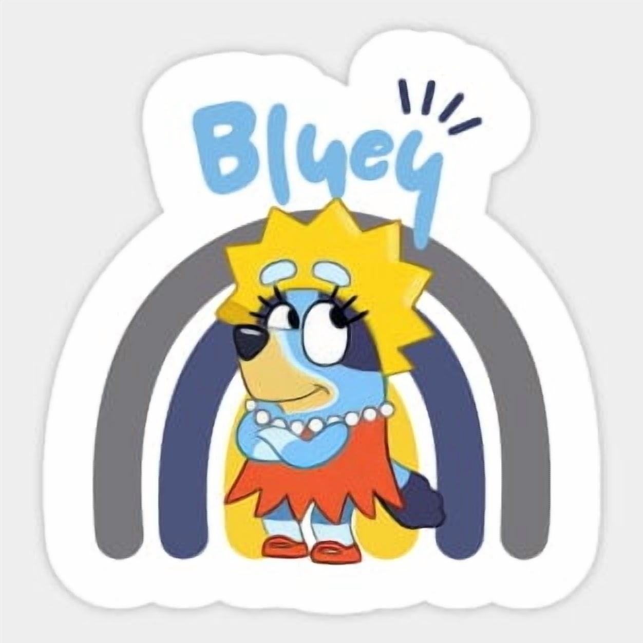 Bluey Vintage Sticker Bluey Stickers For Kids, Bluey Stickers Party ...