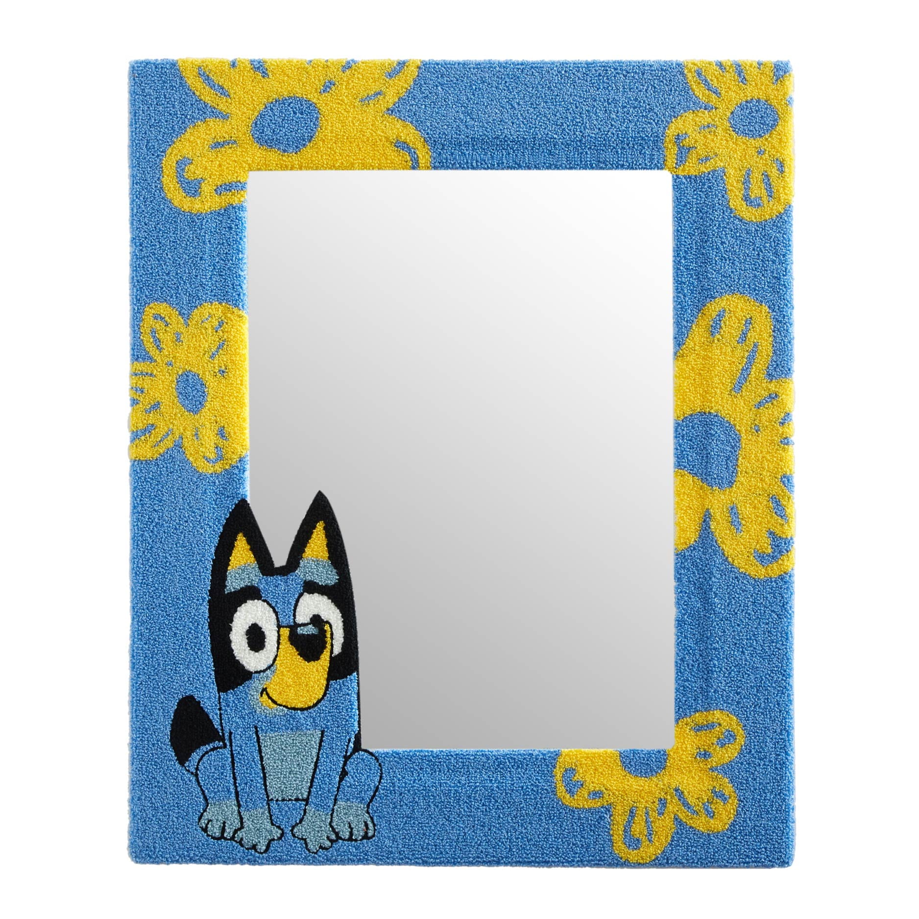 Bluey Wall Mirror, Tufted Design, 18" x 22", for Kids and Teens ...