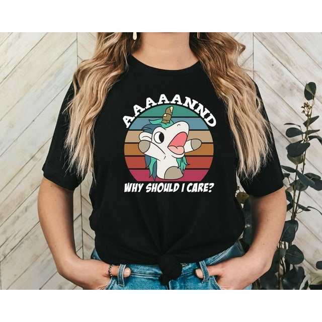 Bluey Why Should I Care Shirt, Blue Bandit Unicorn Puppet, Unicorse ...