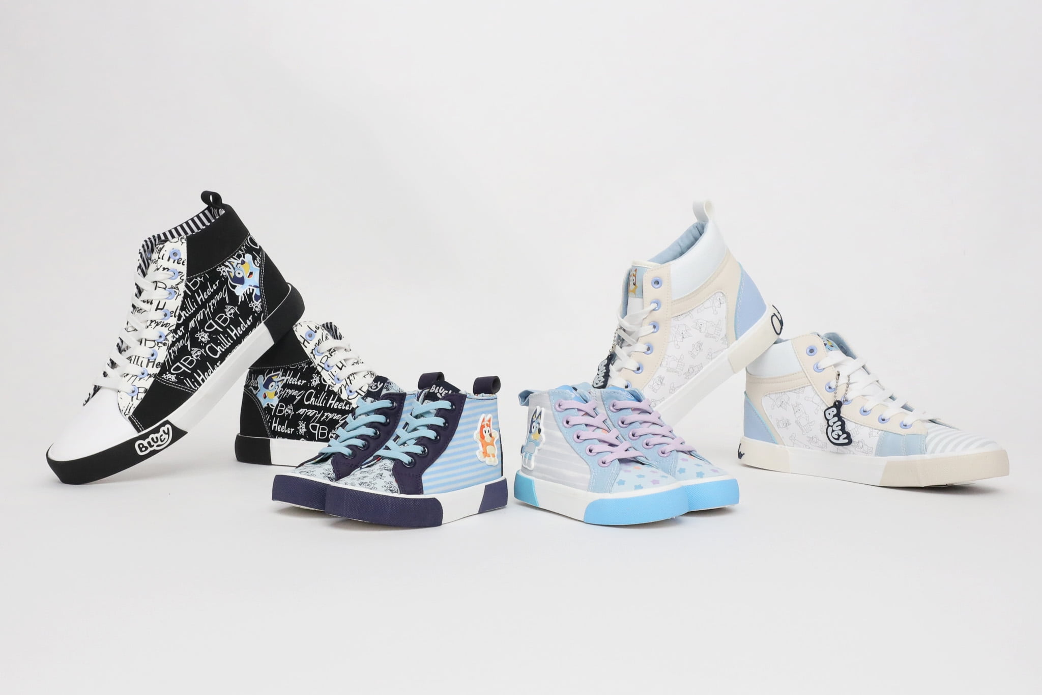 Bluey Adult Lace-Up High Top Sneaker - Walmart.com