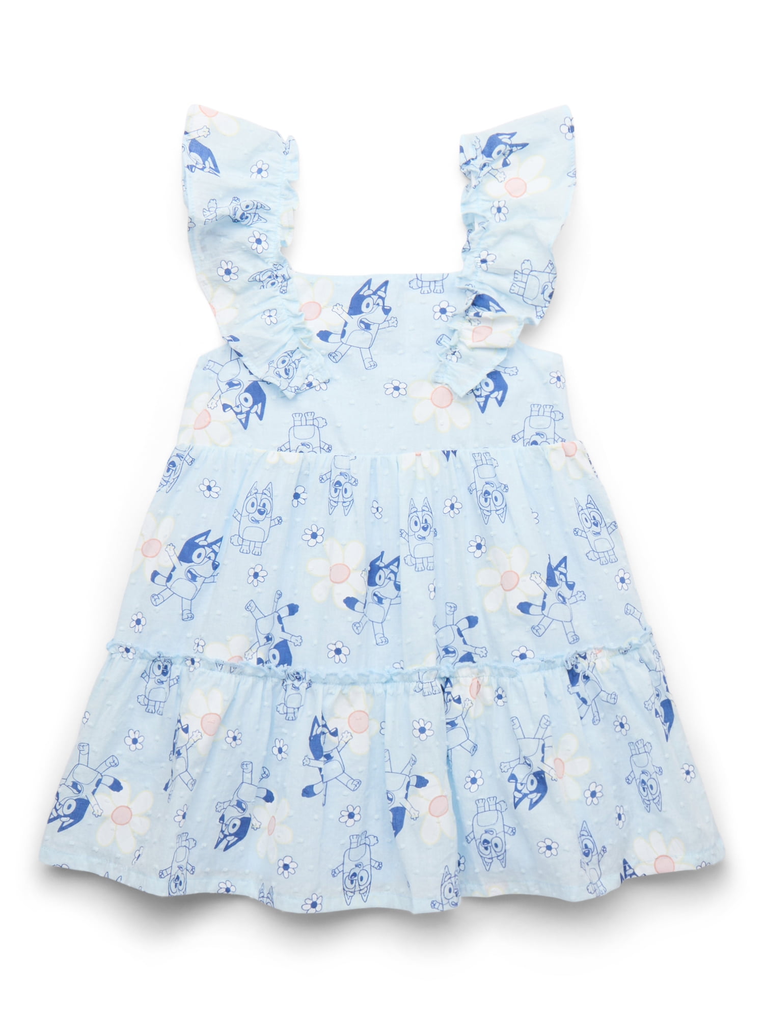 Bluey Baby and Toddler Girls Cotton Woven Dress, Sizes 12M-5T - Walmart.com
