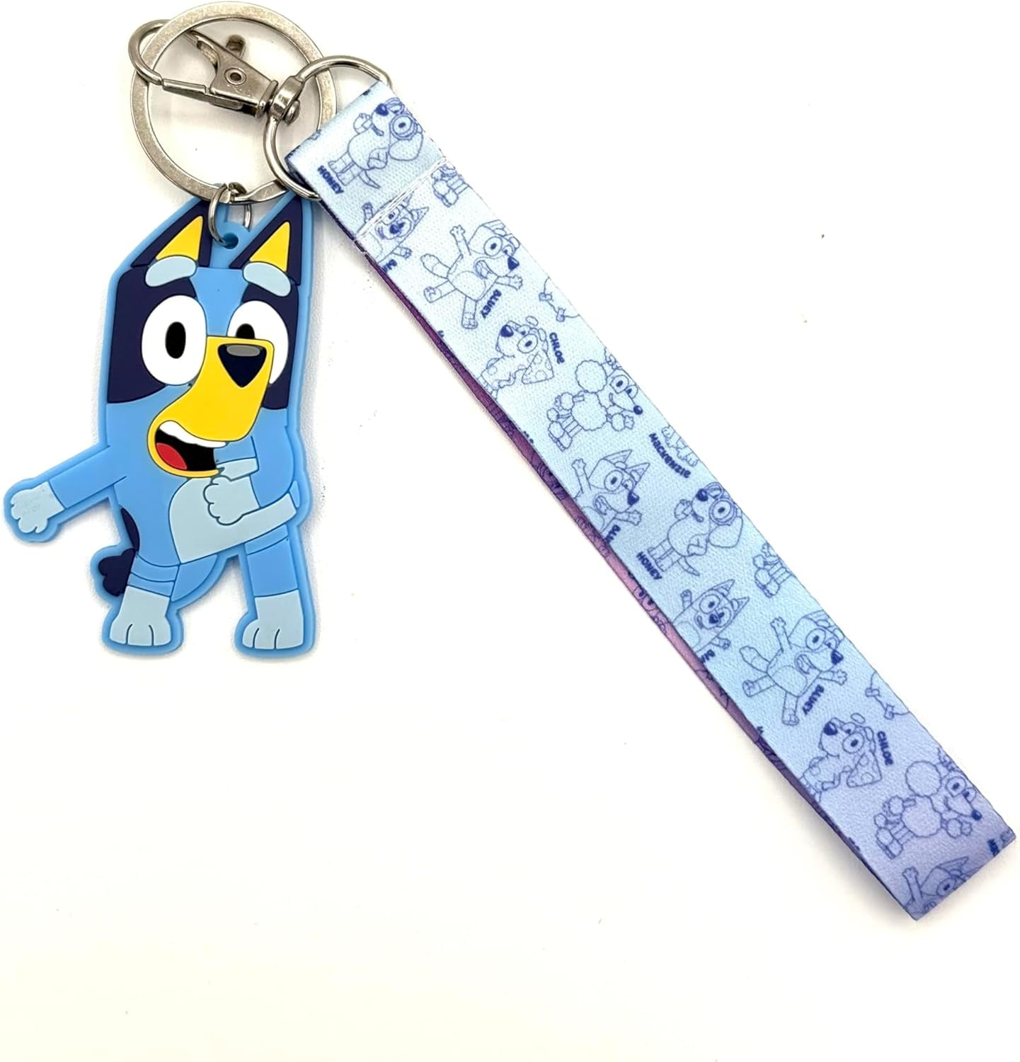 Bluey Wrist Lanyard with Silicone Keychain - Walmart.com
