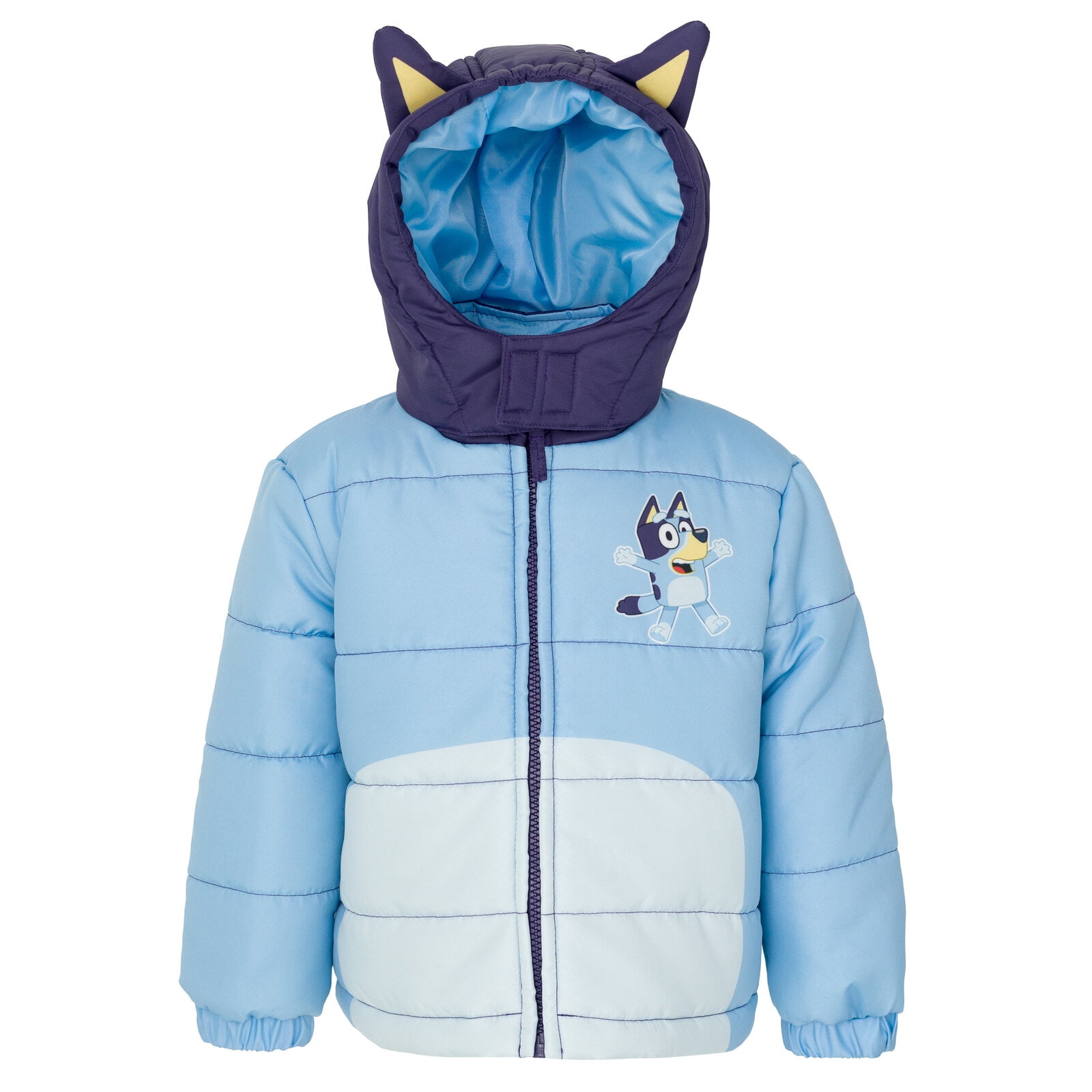 Bluey Zip Up Cosplay Winter Coat Puffer Jacket Toddler to Big Kid ...