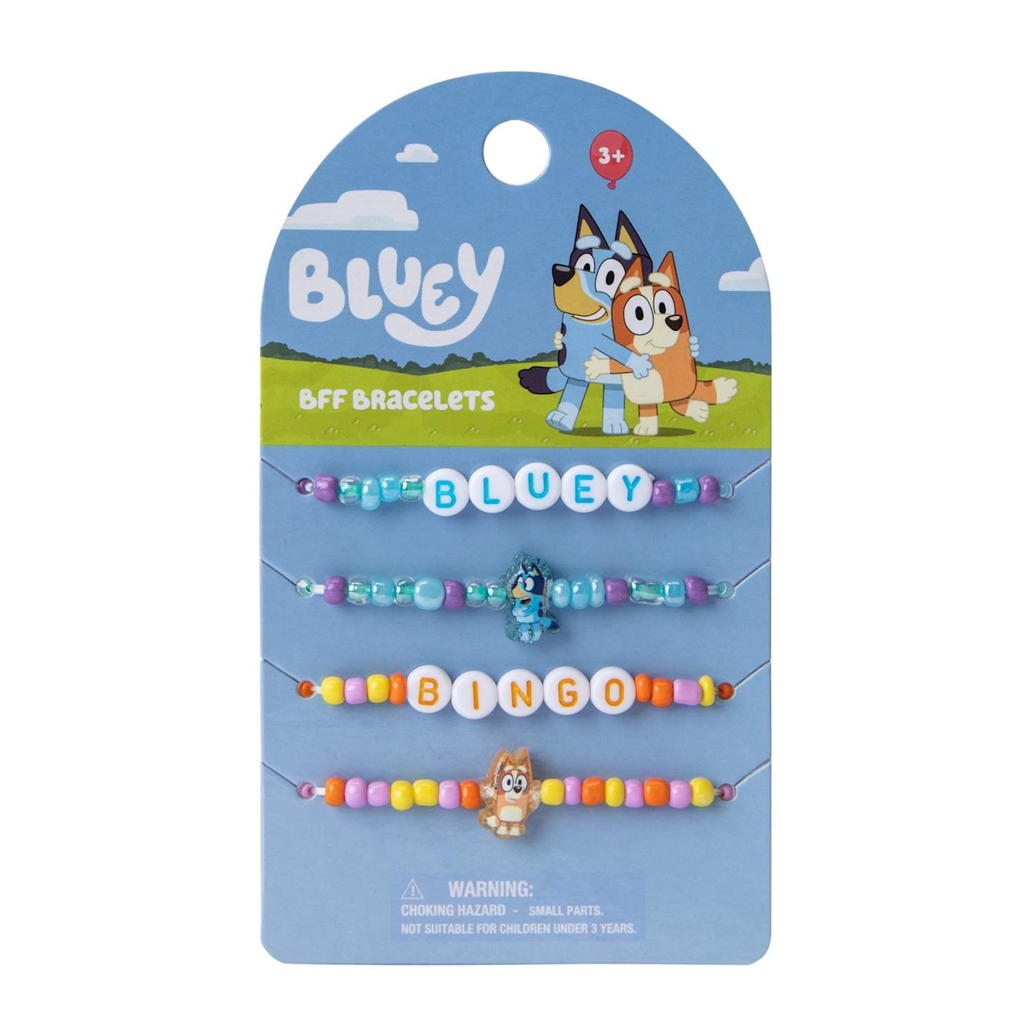 Bluey and Bingo BFF Bead Bracelets 4 Pack - Walmart.com