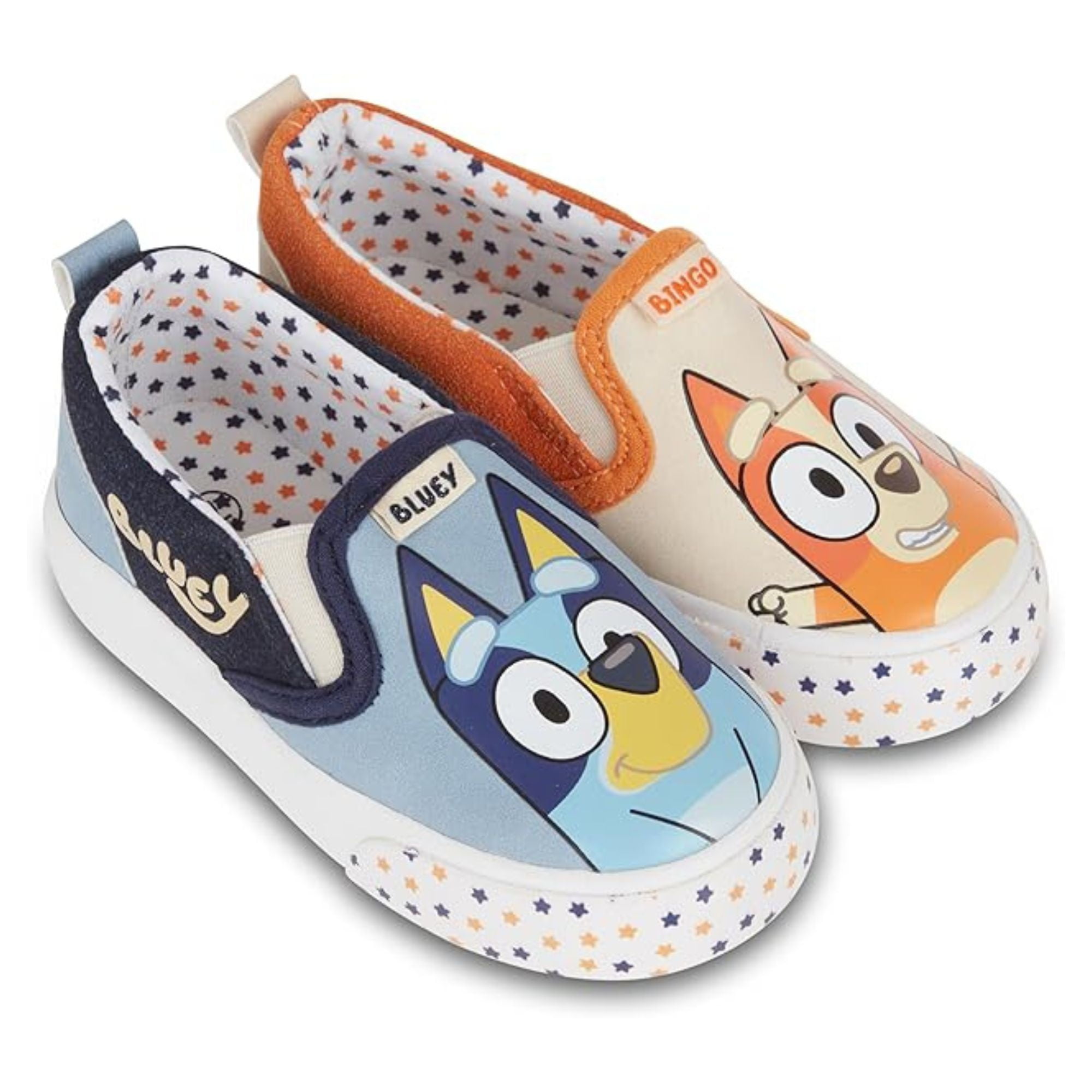 Bluey and Bingo Boys Sneakers, Graphic Slip-On Bluey Shoes for Kids ...