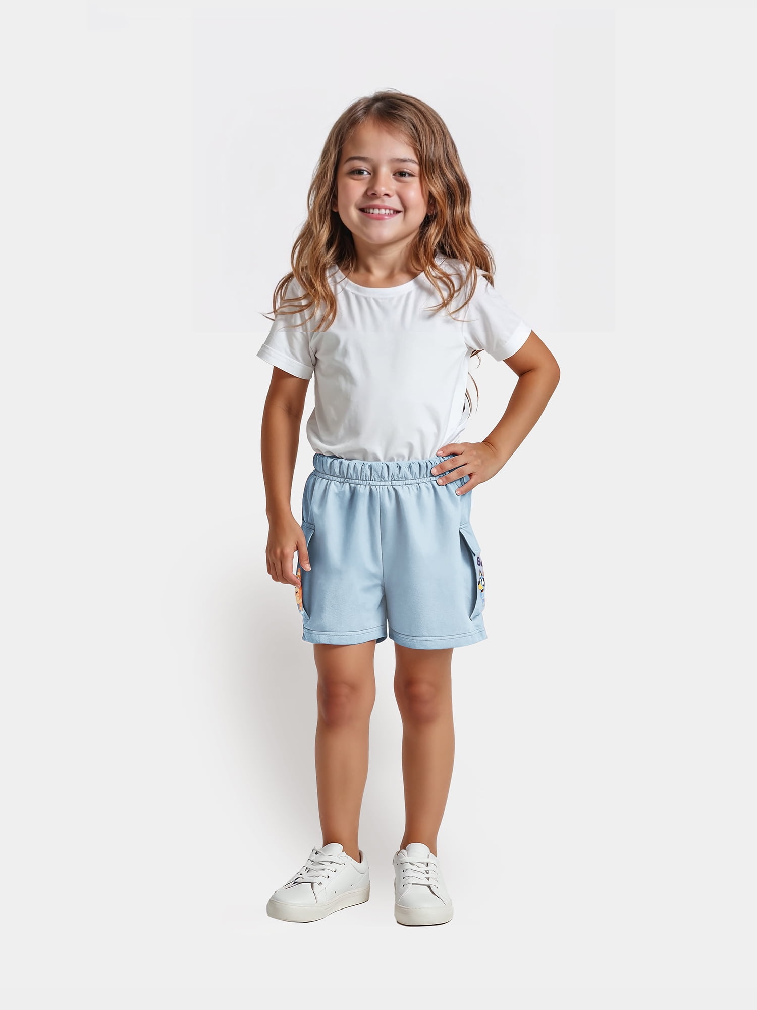 Bluey Girls Graphic Fleece Cargo Shorts, Sizes 4-16 - Walmart.com