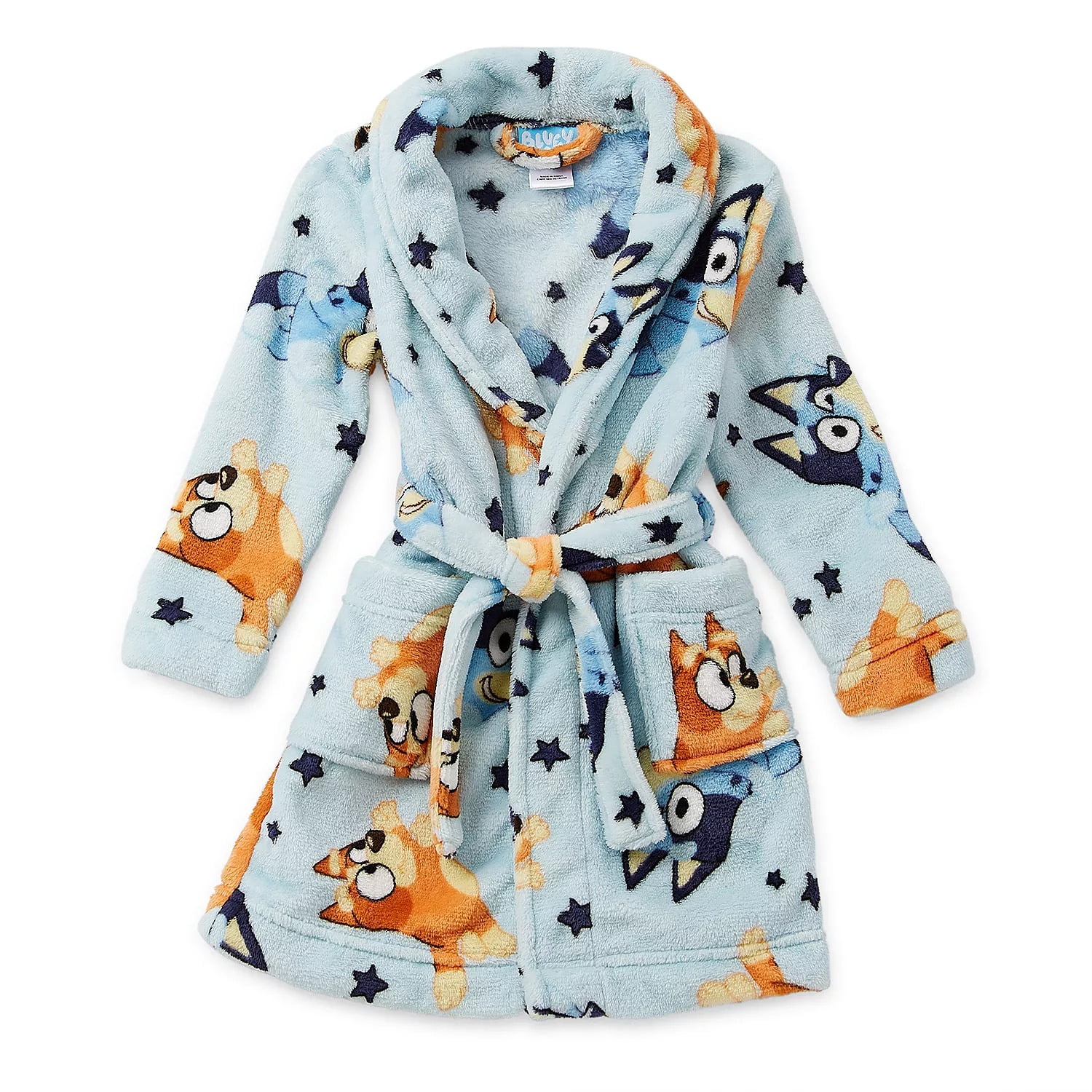 Bluey & Bingo Minky Fleece Bathrobe for Toddler Boys & Girls, Character ...