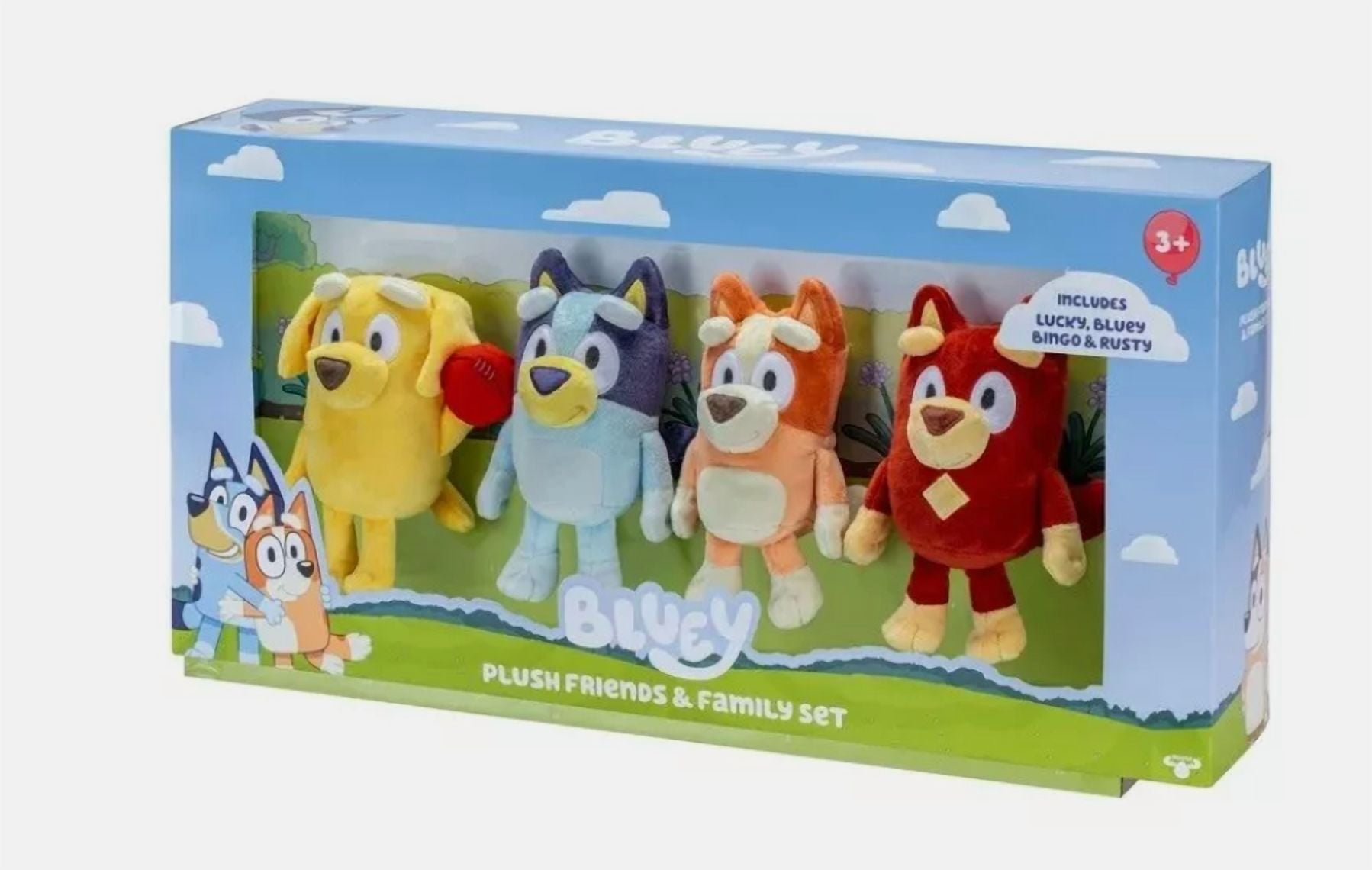 Bluey and Friends Plush 4 piece box set - Walmart.com